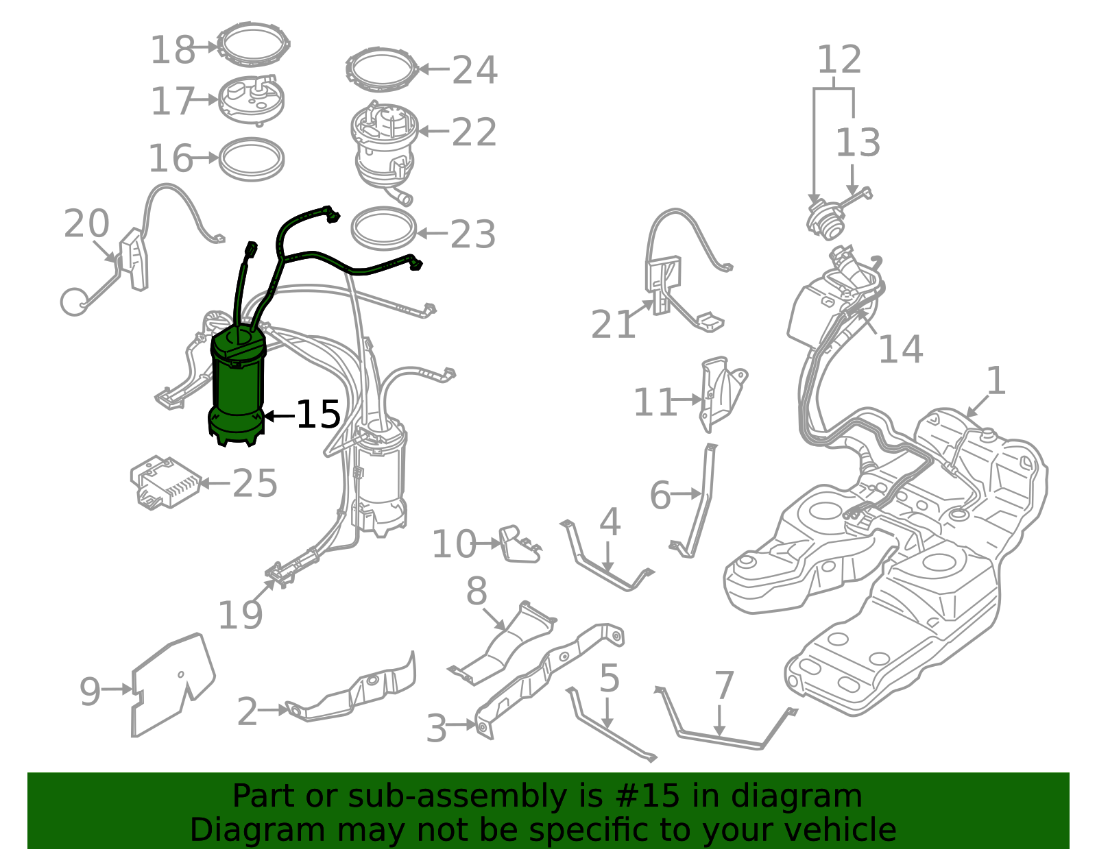 2011-2015 Audi Q7 | Fuel Pump | 4L0-919-087-A | OEM Vehicle Parts