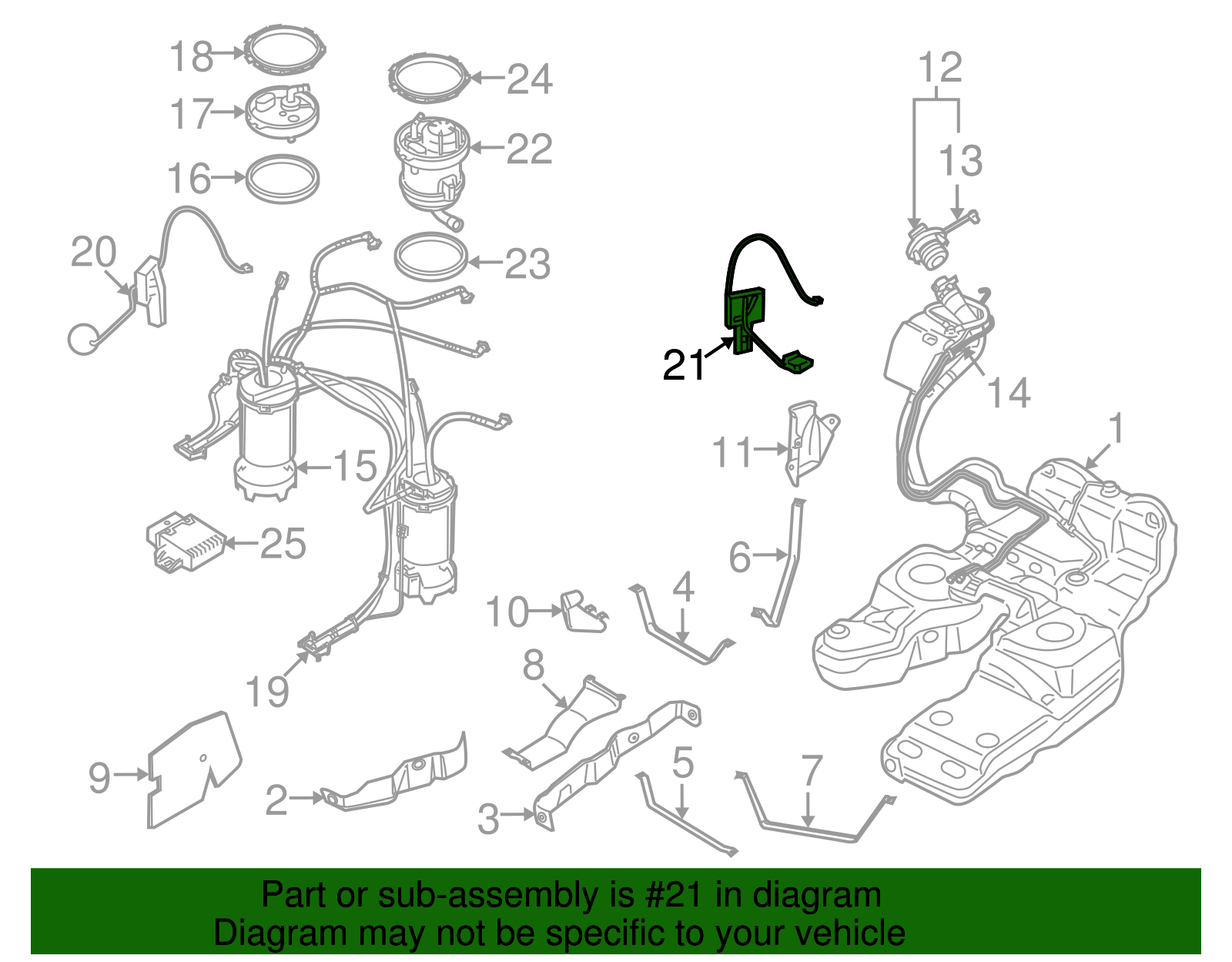 7L8-919-673 - Fuel Gauge Sending Unit 2007-2015 Audi Q7 | Audi OEM ...