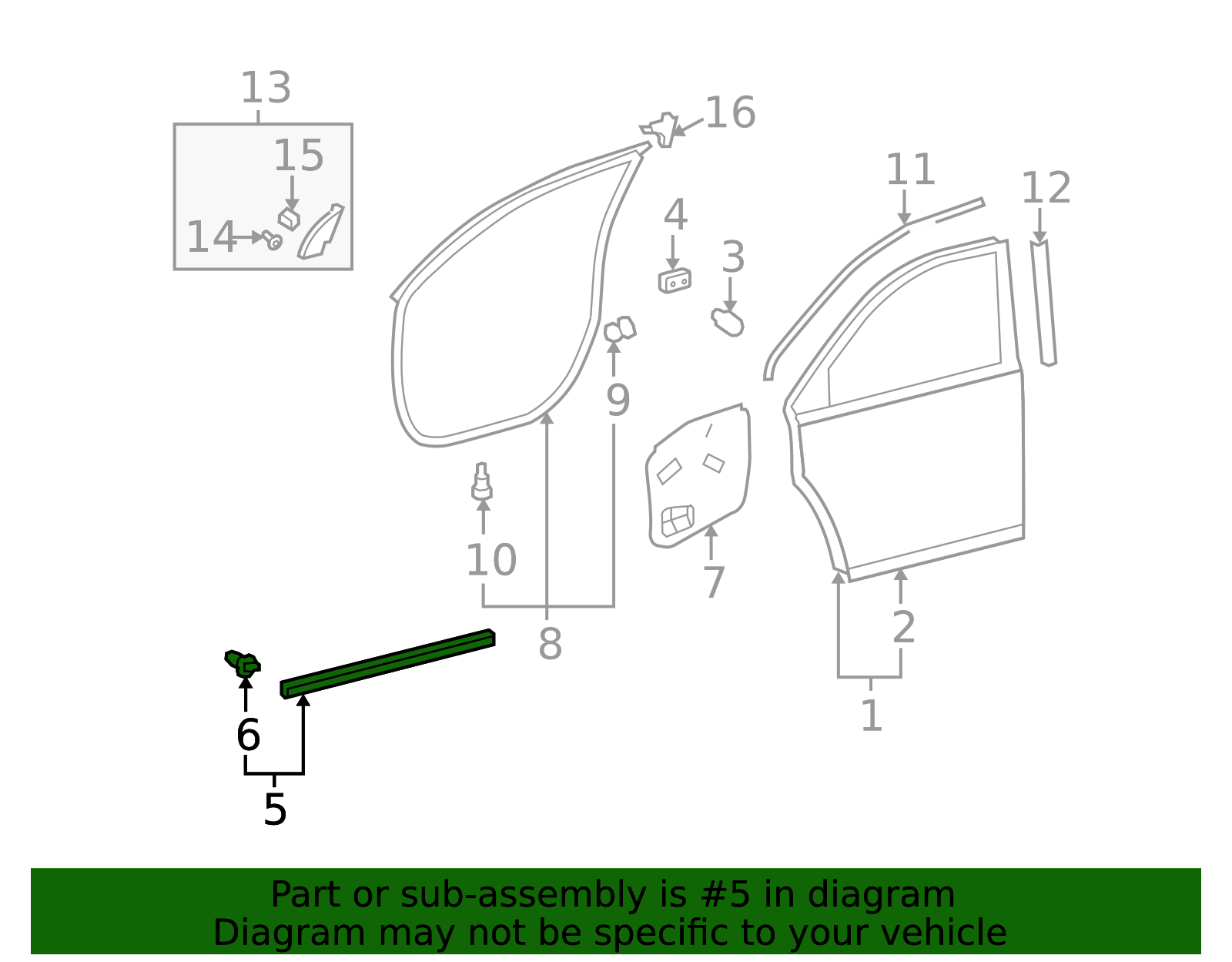 Belt Weatherstrip - Window Seal Protection 67863-0E020 | AutoNation Parts
