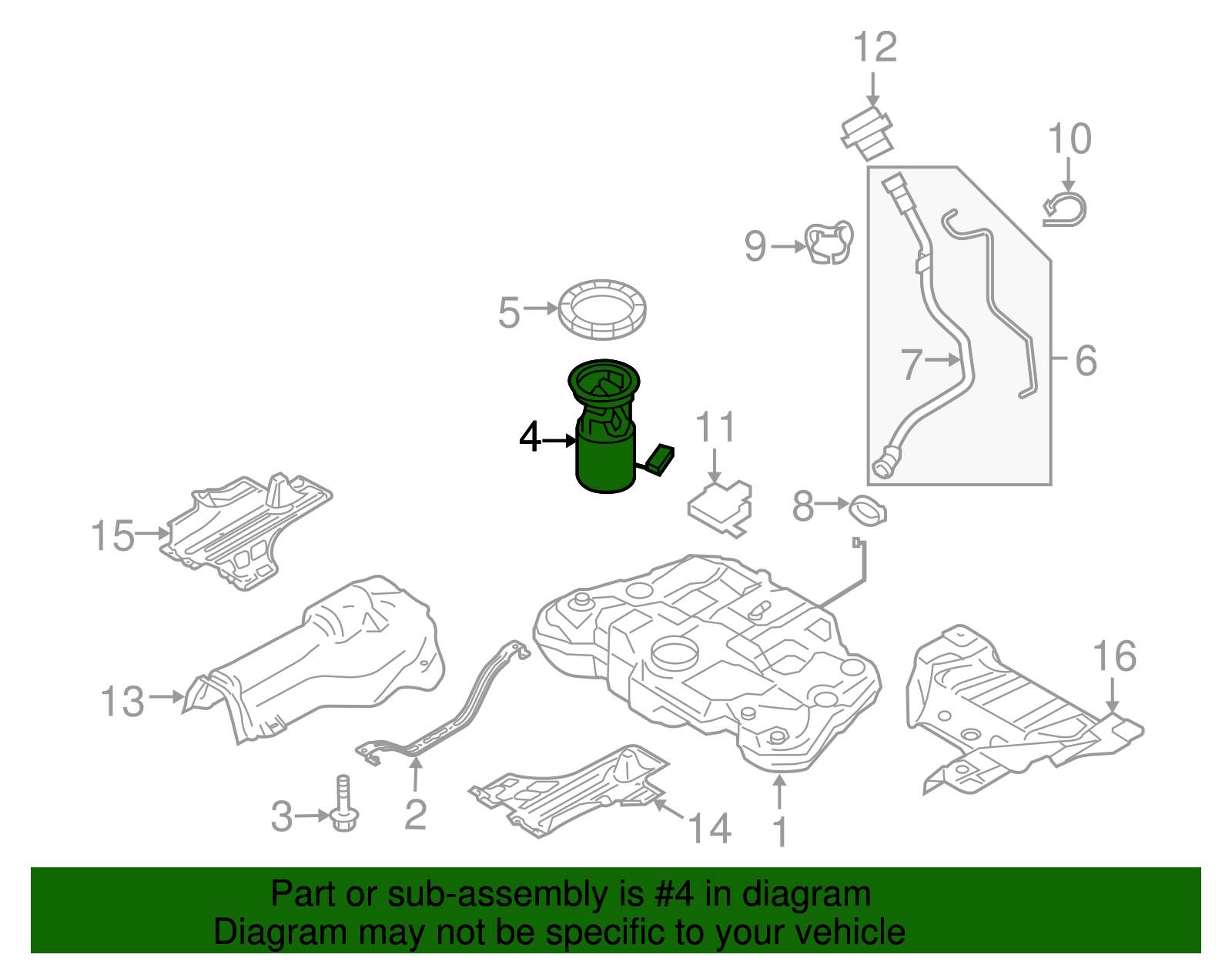 Genuine Fuel Pump for 2016-2017 Volvo XC60 | Part# 31432748 | Over 30% ...