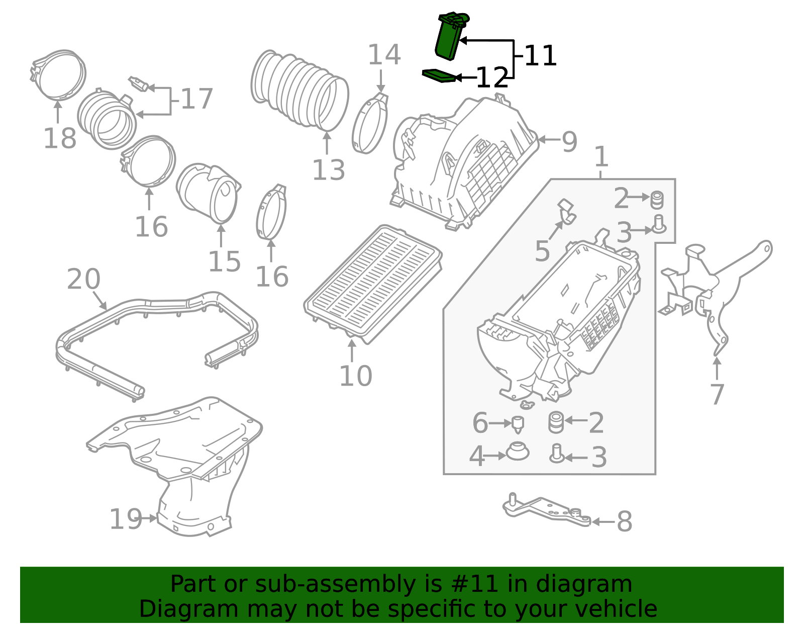 37980-RPY-G01 - 2017-2021 Honda - Meter Assembly Air Flow | Honda Parts ...
