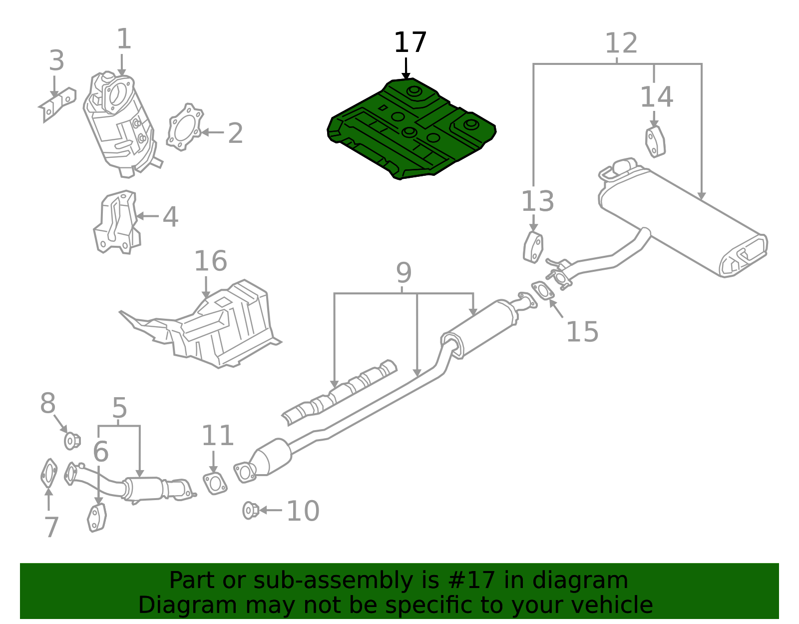 2018-2023 Hyundai Heat Shield 28795-J9100 | QuirkParts