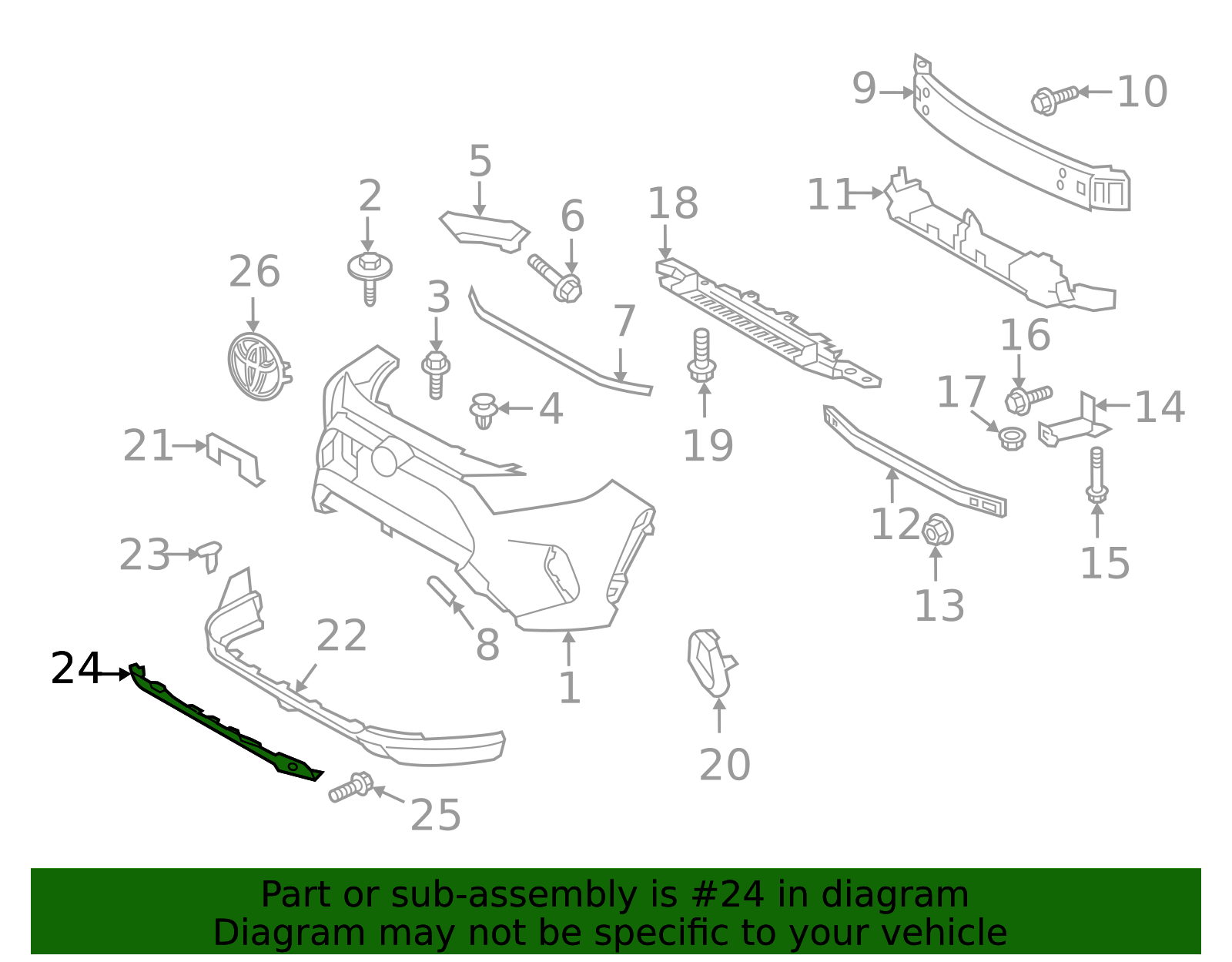 52711-0R080-B1 - Lower Molding - 2021-2024 Toyota RAV4 | OEM Genuine ...