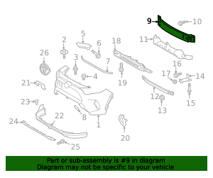 2019-2025 Toyota Impact Bar 52021-0R100 | OEM Parts Online