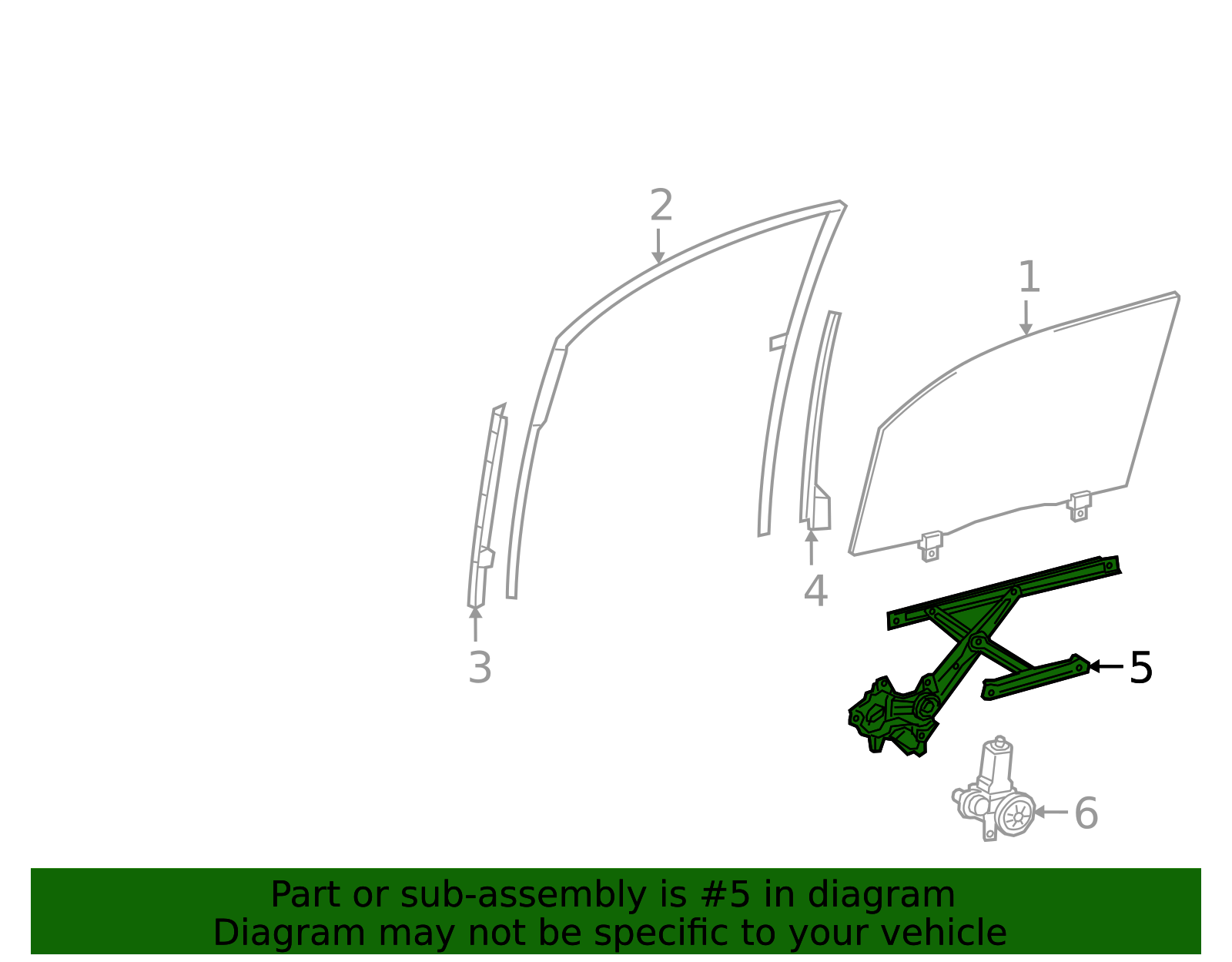 Genuine Official Toyota Window Regulator part# 69801-02300 for 2014 ...
