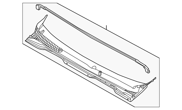 2022-2024 Kia Carnival Cowl Grille 86150-R0000 | TascaParts.com