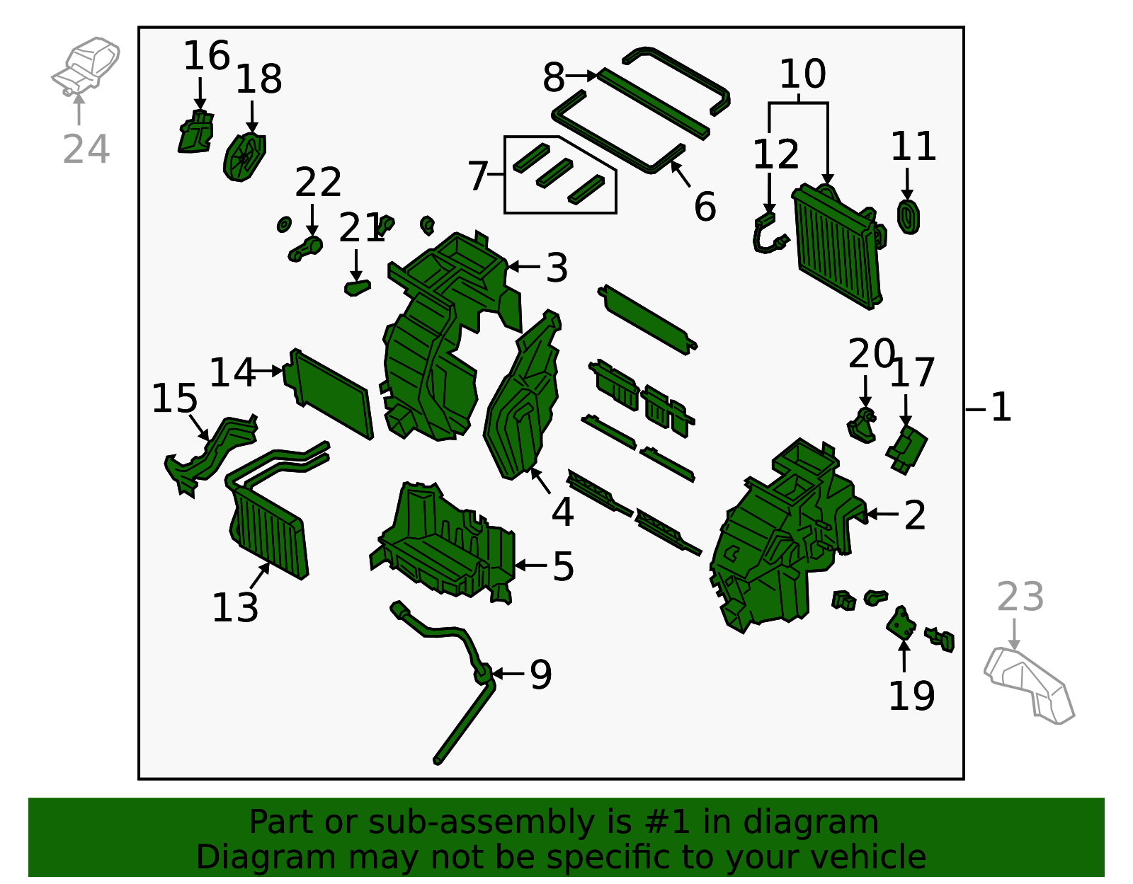 97205-K0010 - AC & Heater Assembly 2020-2025 Kia Soul | Kia.Parts Store