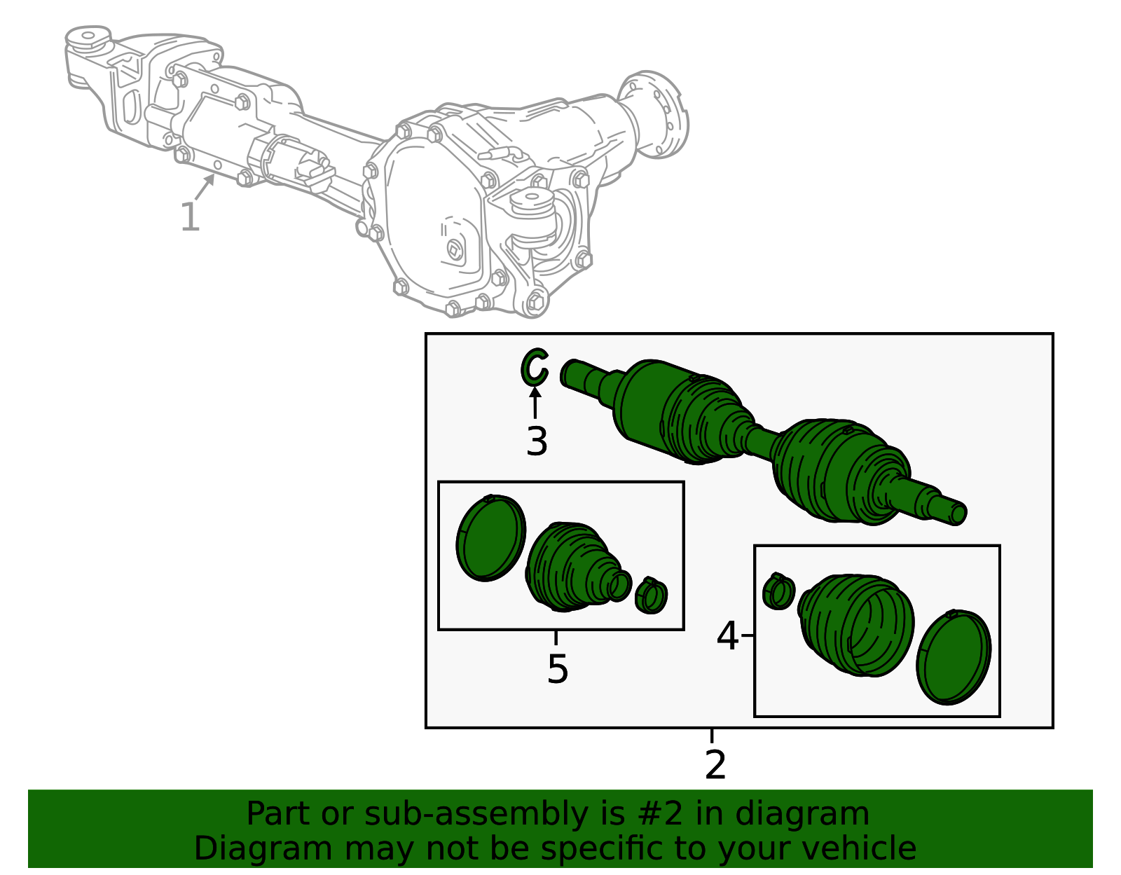 85597875 - 2017-2022 Chevrolet Colorado - Front Half-Shaft Assembly ...