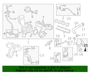 2011-2021 GM Engine Oil Cooler Pipe Seal 55568540 GM | GMPartsDirect.com