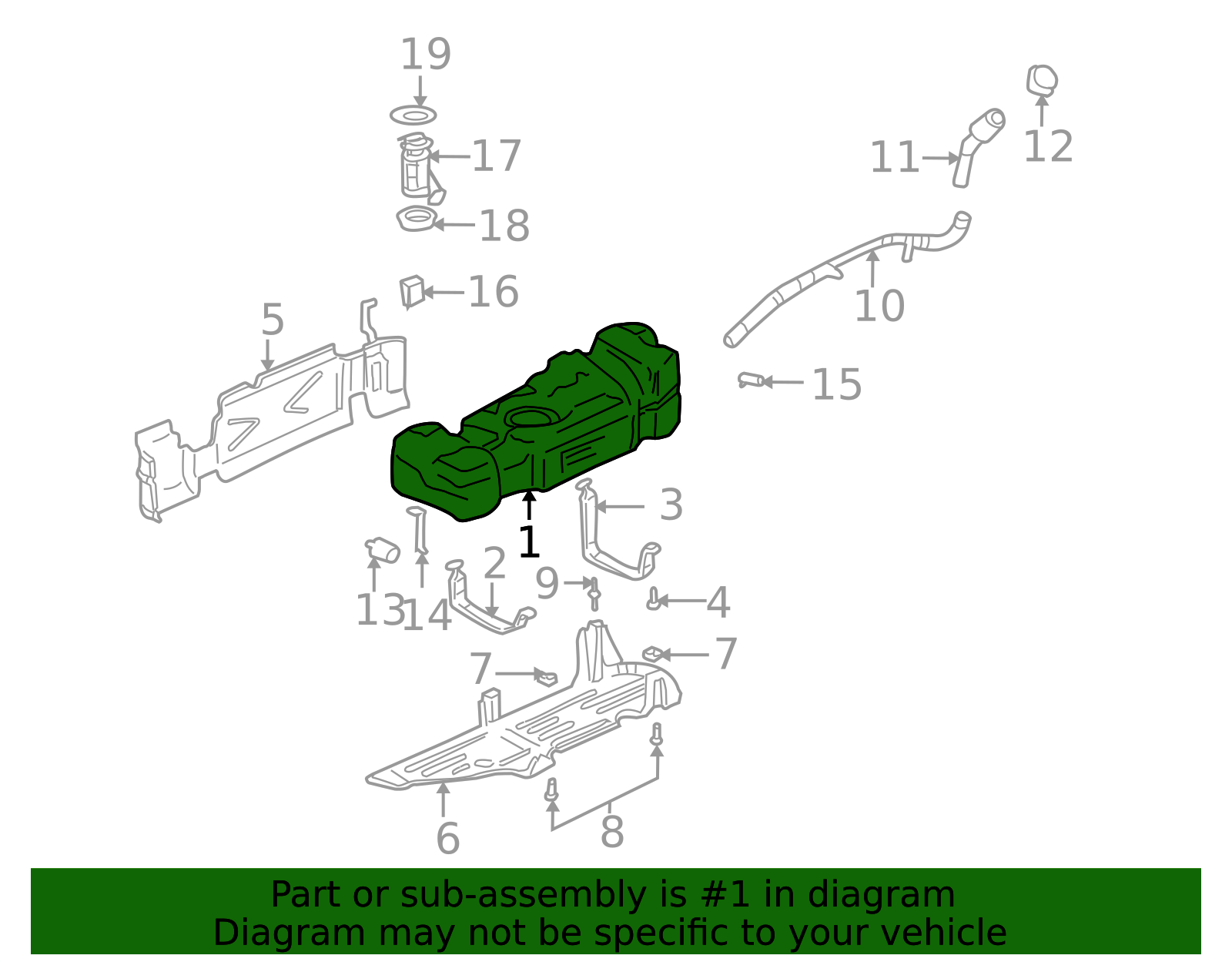 Buy Genuine GM Auto Parts - Tank (Part # 15229310) | GM Parts Store