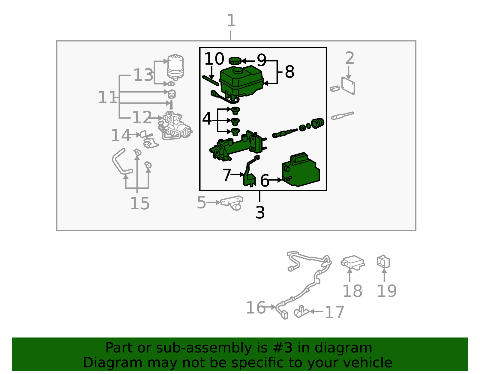 2013-2014 Toyota FJ Cruiser Master Cylinder 47025-35232 | OEM Parts Online