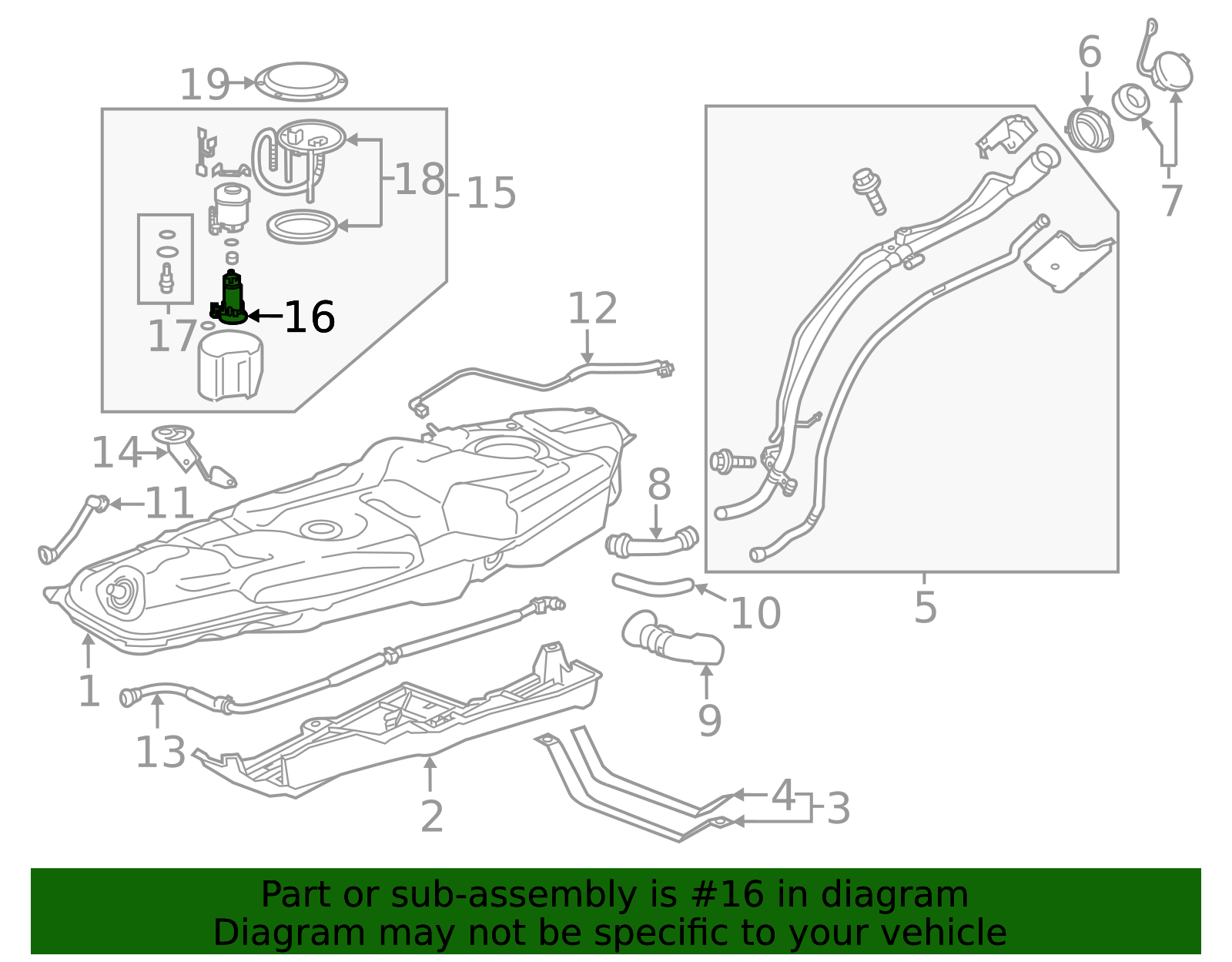 23220-0P101 - Fuel Pump 2013-2018 Toyota RAV4 | Group 1 Auto Parts