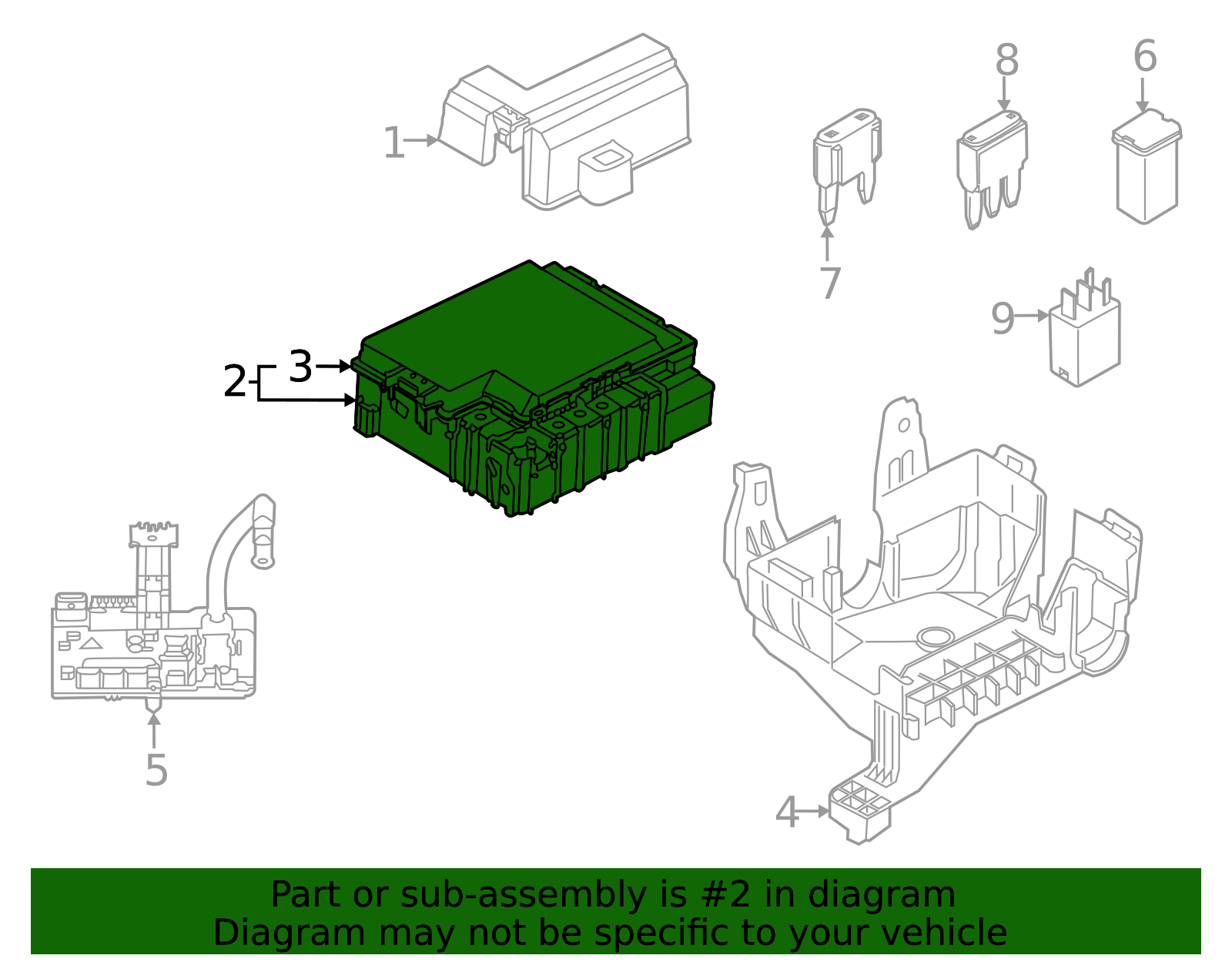 2021 Ford F-150 | Fuse Box | ML3Z-14A068-P | Walls' Ford Parts