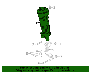 2019-2025 Porsche Cayenne Air Spring 9Y0-616-039-E | OEM Parts Online