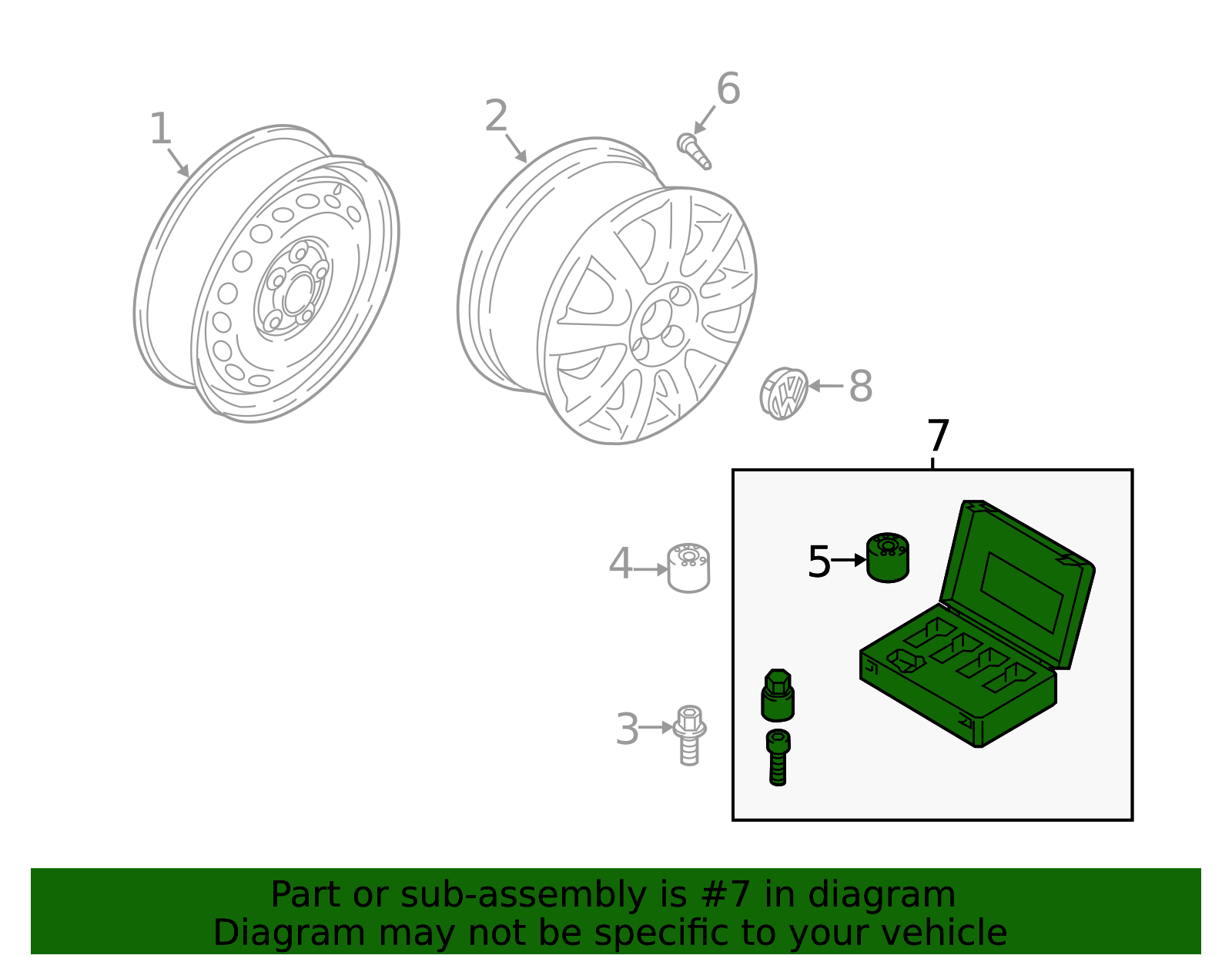 2016-2025 Volkswagen Wheel Lock Kit 5Q0-698-137 | OEM Parts Online