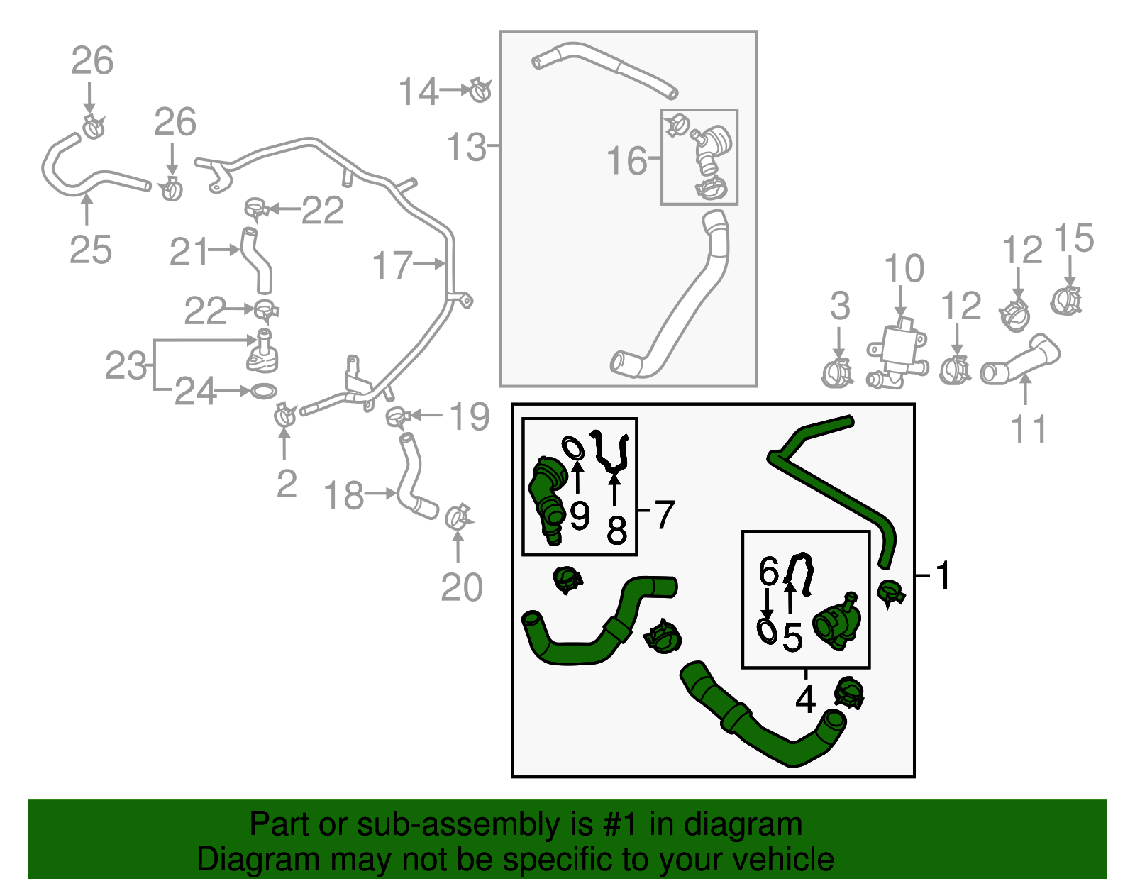 5Q0-122-101-EA - Upper Hose 2015-2017 Volkswagen | Volkswagen Parts Catalog