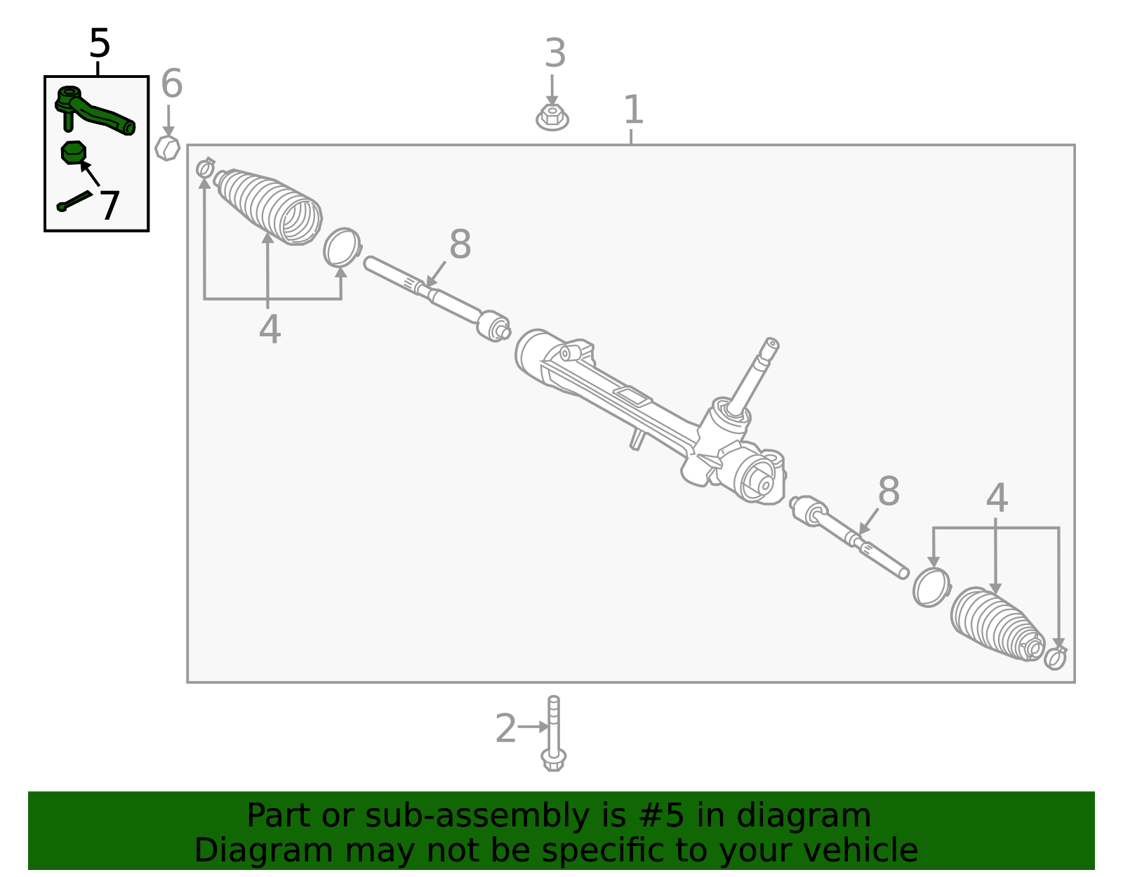 2020-2025 Toyota Outer Tie Rod 45047-09430 | OEM Parts Online