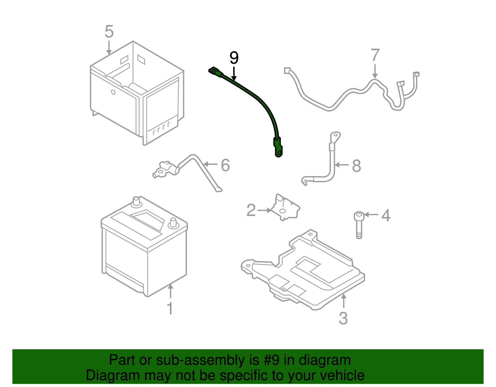 2012-2017 Hyundai Accent Ground Cable 91860-1R200 | OEM Parts Online