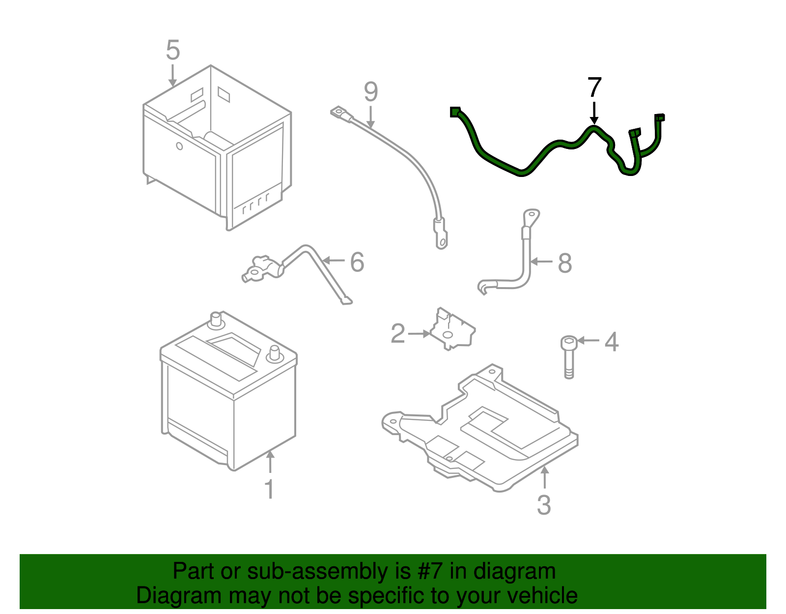 2013-2015 Hyundai Accent Positive Cable 91850-1R212 | OEM Parts Online