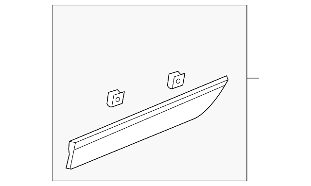 2010-2016 Cadillac SRX Black Driver Side Door Lower Molding 20881807 ...