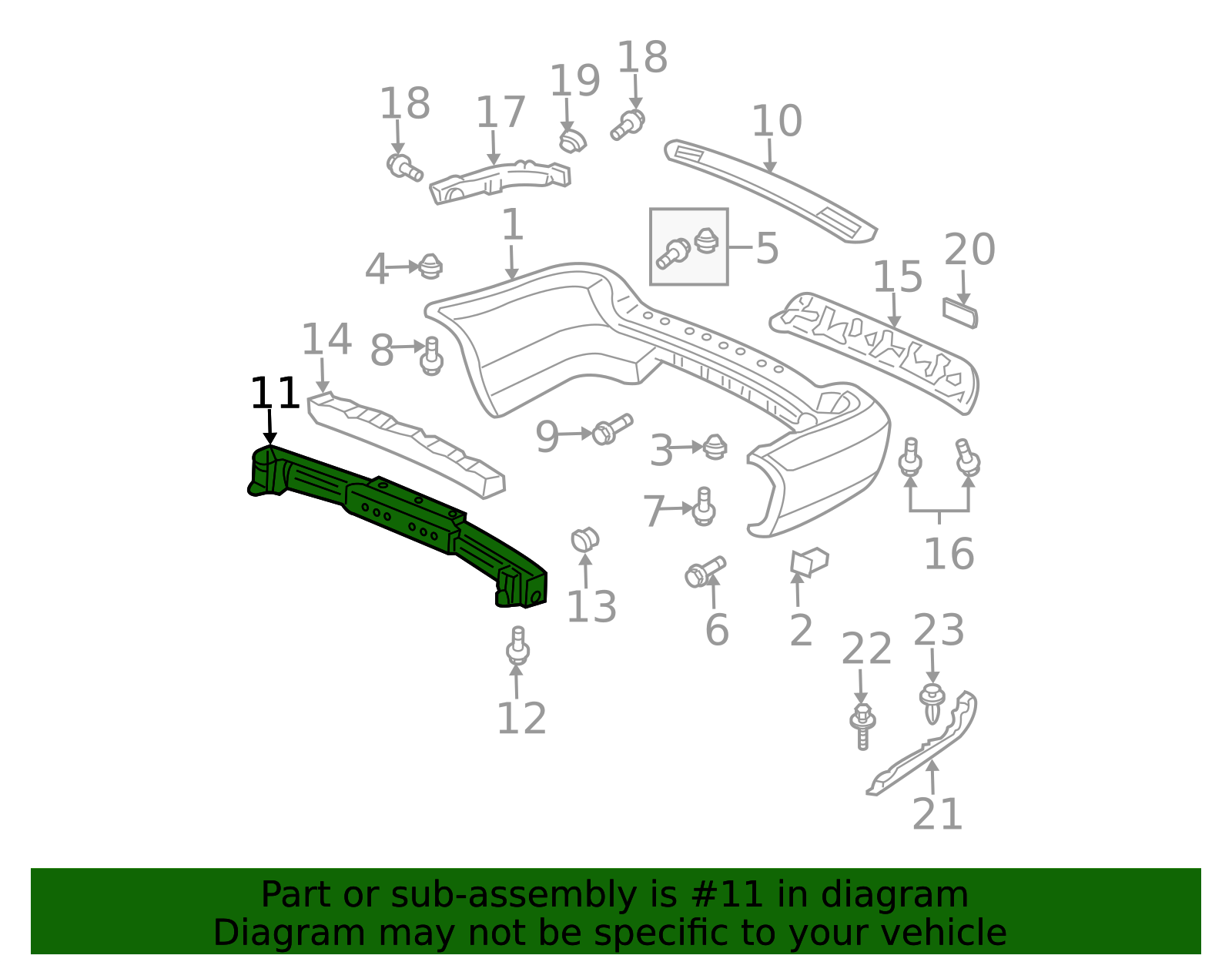 71530-S9V-A00ZZ - Reinforced Beam 2003-2008 Honda Pilot | Honda Parts ...