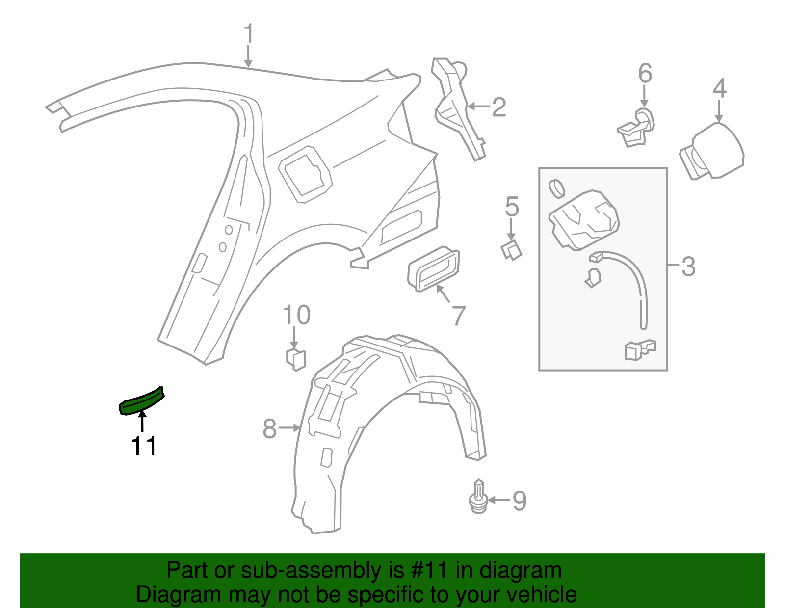 74405-T2F-A00 - Stone Guard 2013-2017 Honda Accord | Honda Parts Online