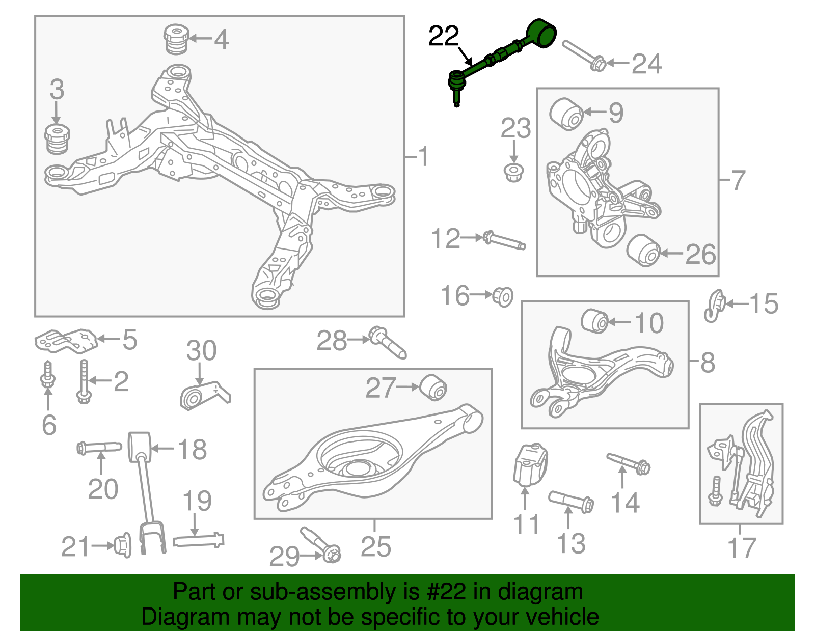 2009-2019 Ford | Motorcraft™ Lateral Arm | SCL-1 | Walls' Ford Parts