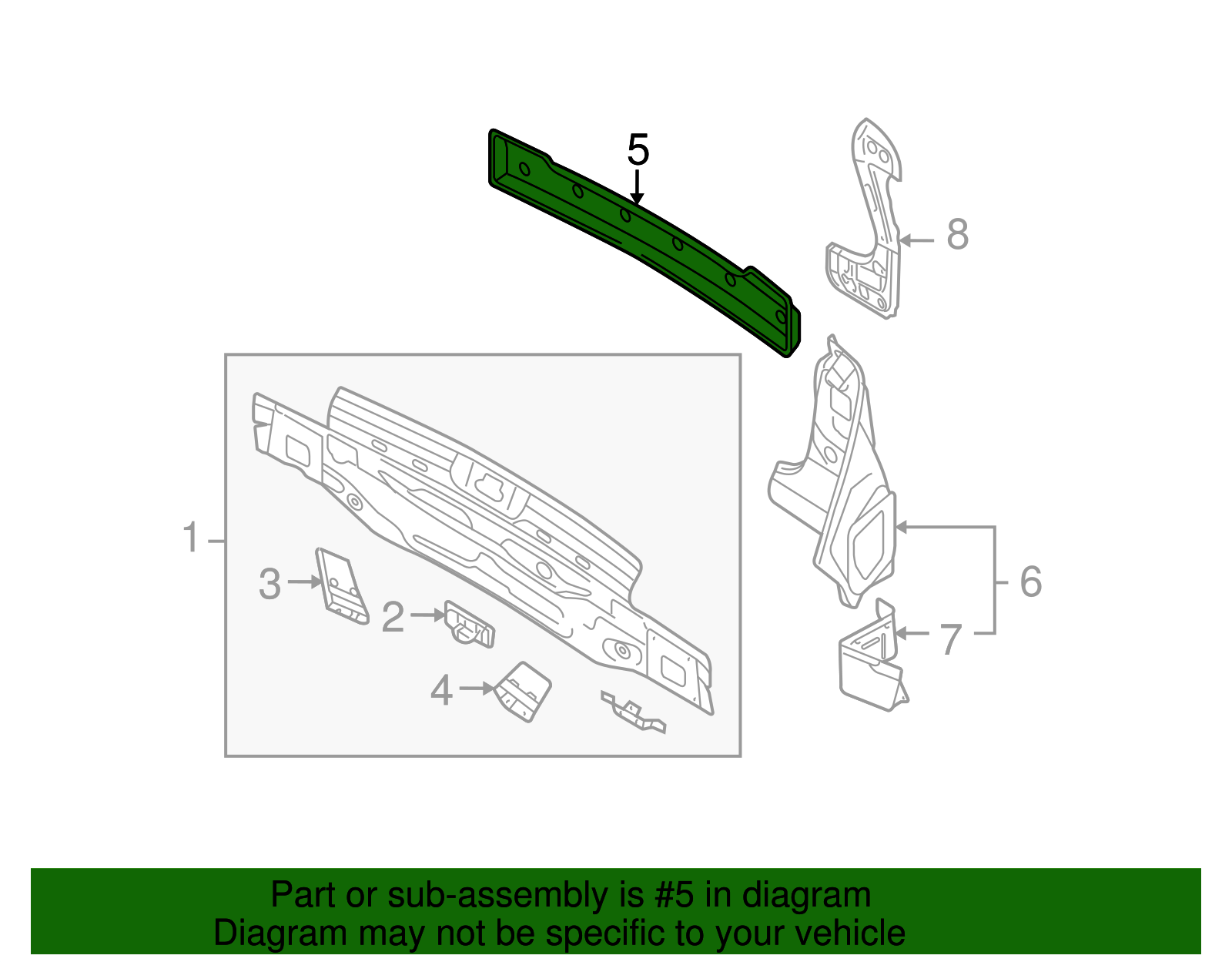 1K6-813-309-B - Mount Panel 2006-2014 Volkswagen | Volkswagen Parts Catalog