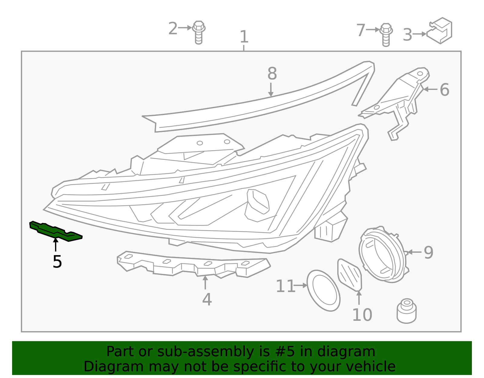 2019-2020 Hyundai Elantra Headlamp Assembly Lower Bracket 92154-F2500 ...