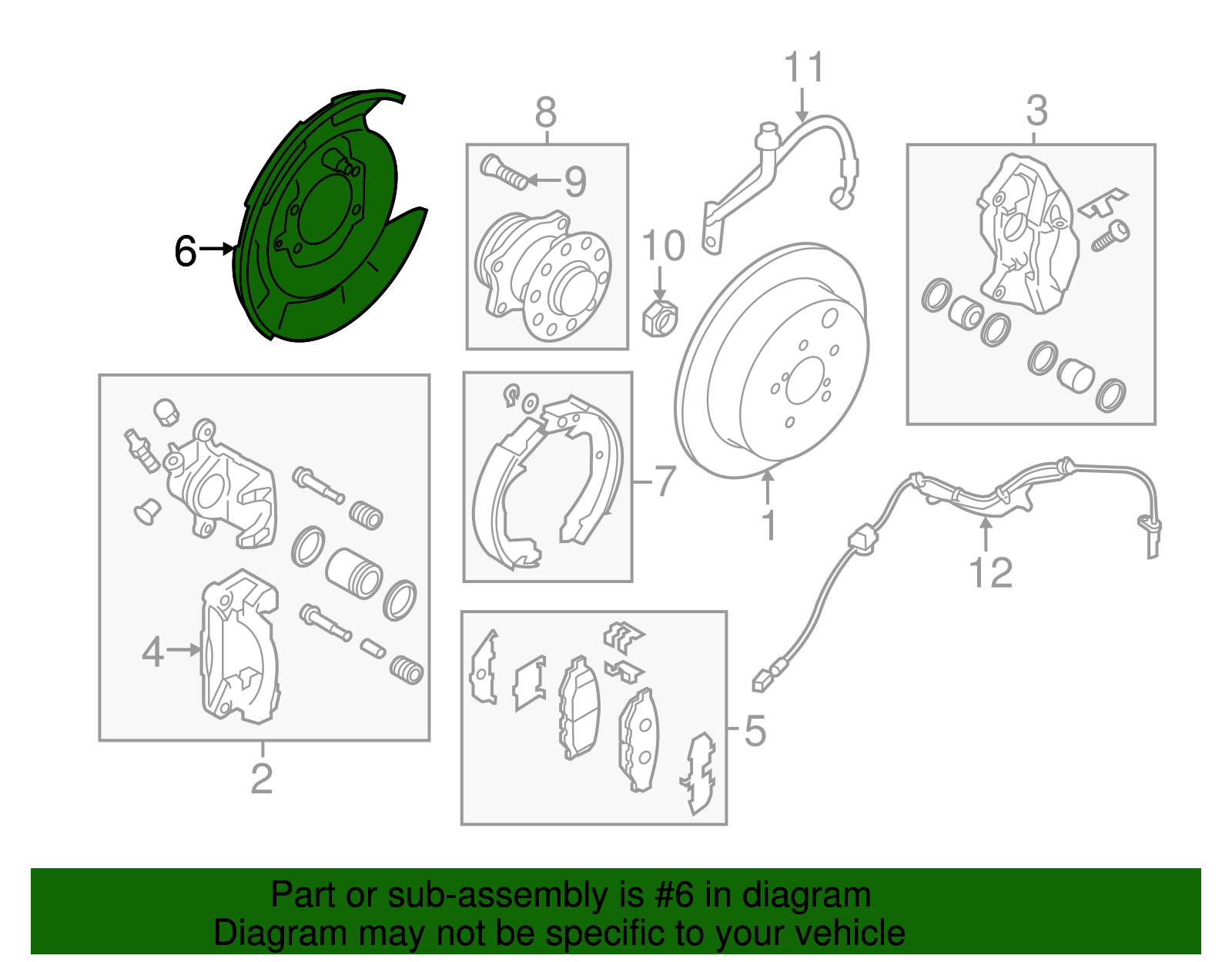 2008-2014 Subaru Impreza Splash Shield 26704FG030 | Subaru Parts Pros ...