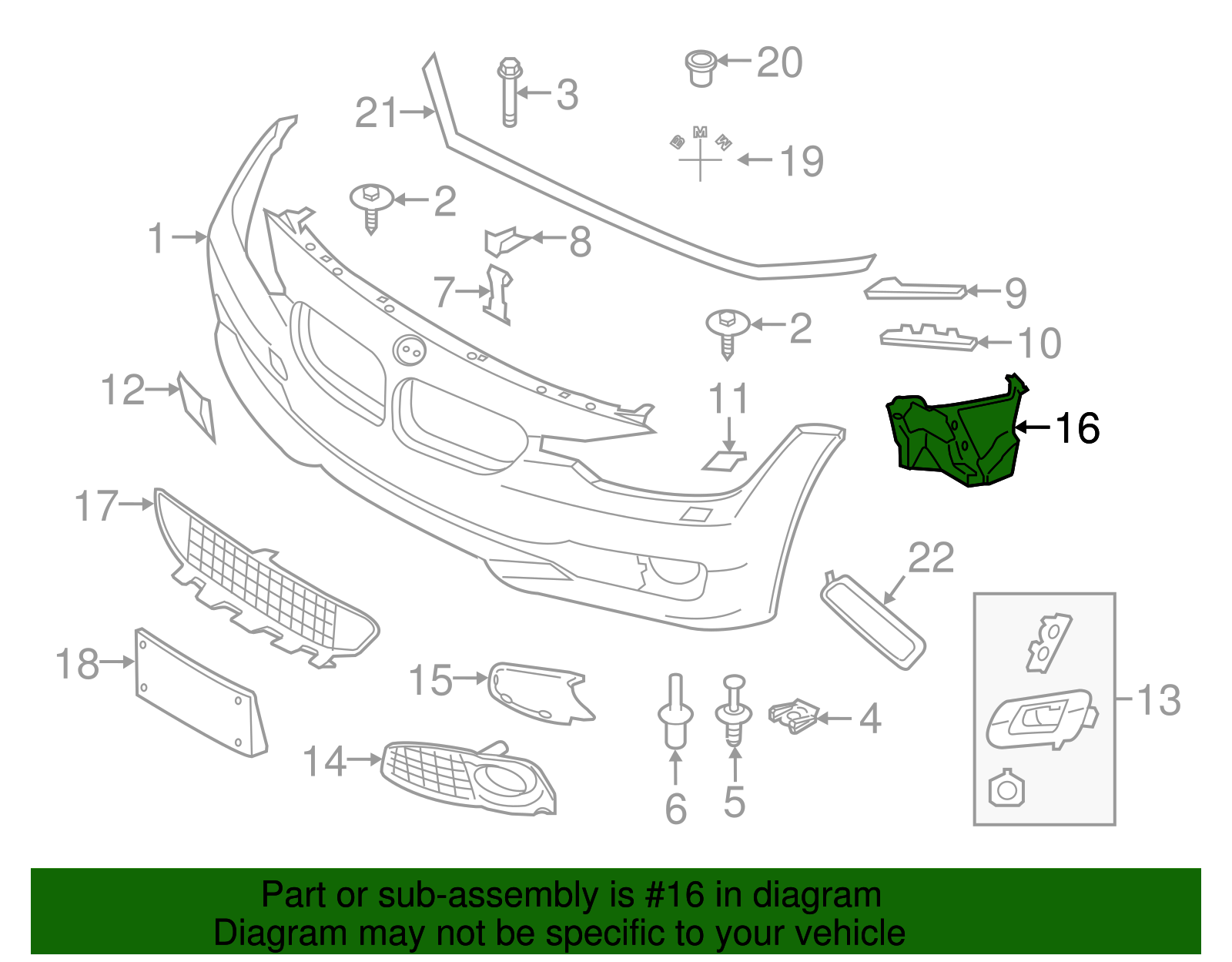 51-11-8-054-511 - Support Panel - 2014-2020 BMW | BMW Parts Exchange