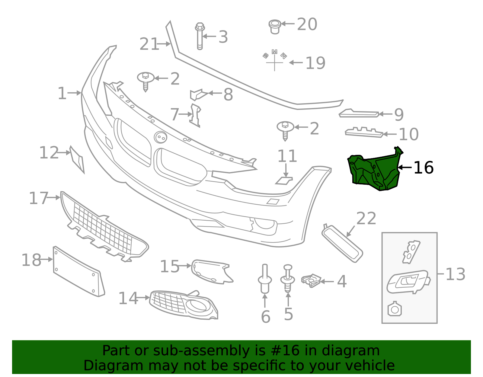 2014-2020 BMW Support Panel 51-11-8-054-511 | BMW OEM Parts