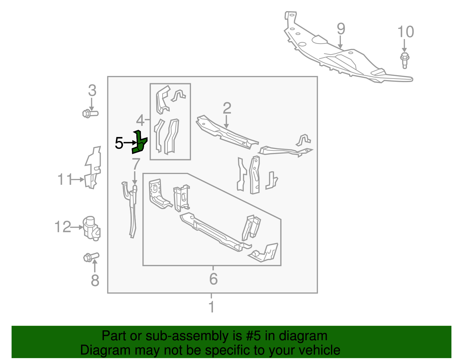 2012-2014 Toyota Camry Upper Arm 52142-06080 | Toyota Parts Center
