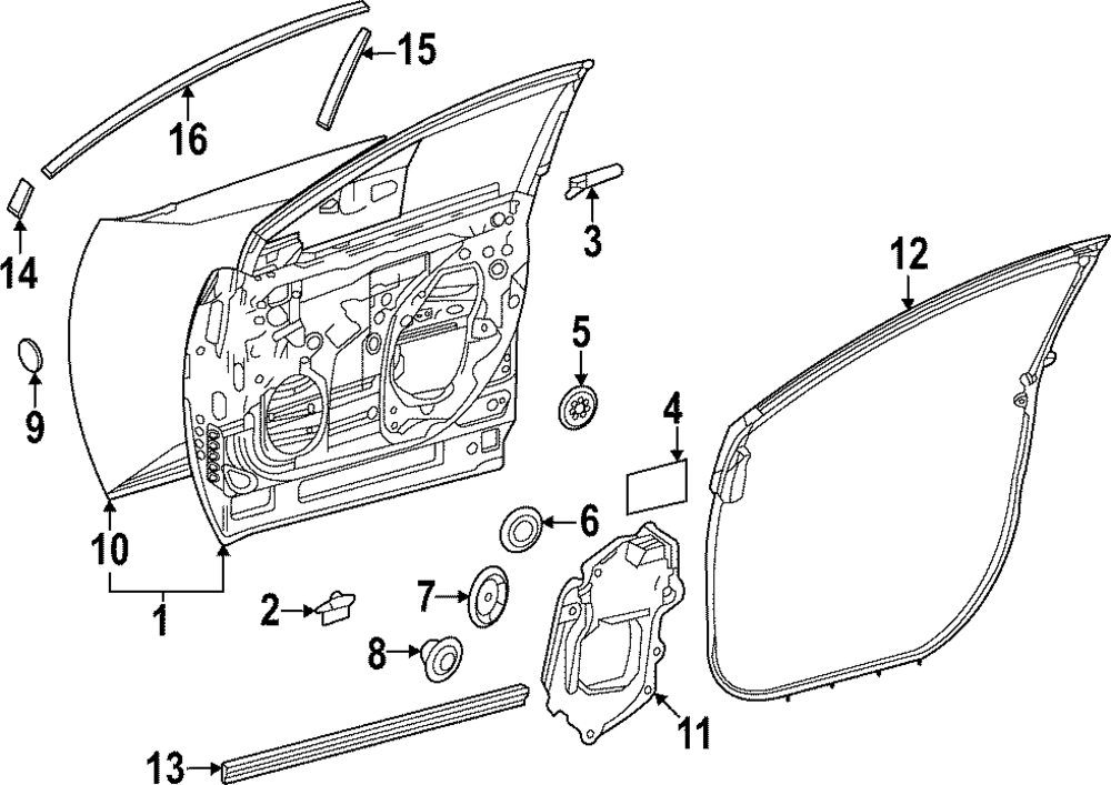 67864-42040 - 2023-2024 Toyota bZ4X - Lower Weather-Strip | Discount ...