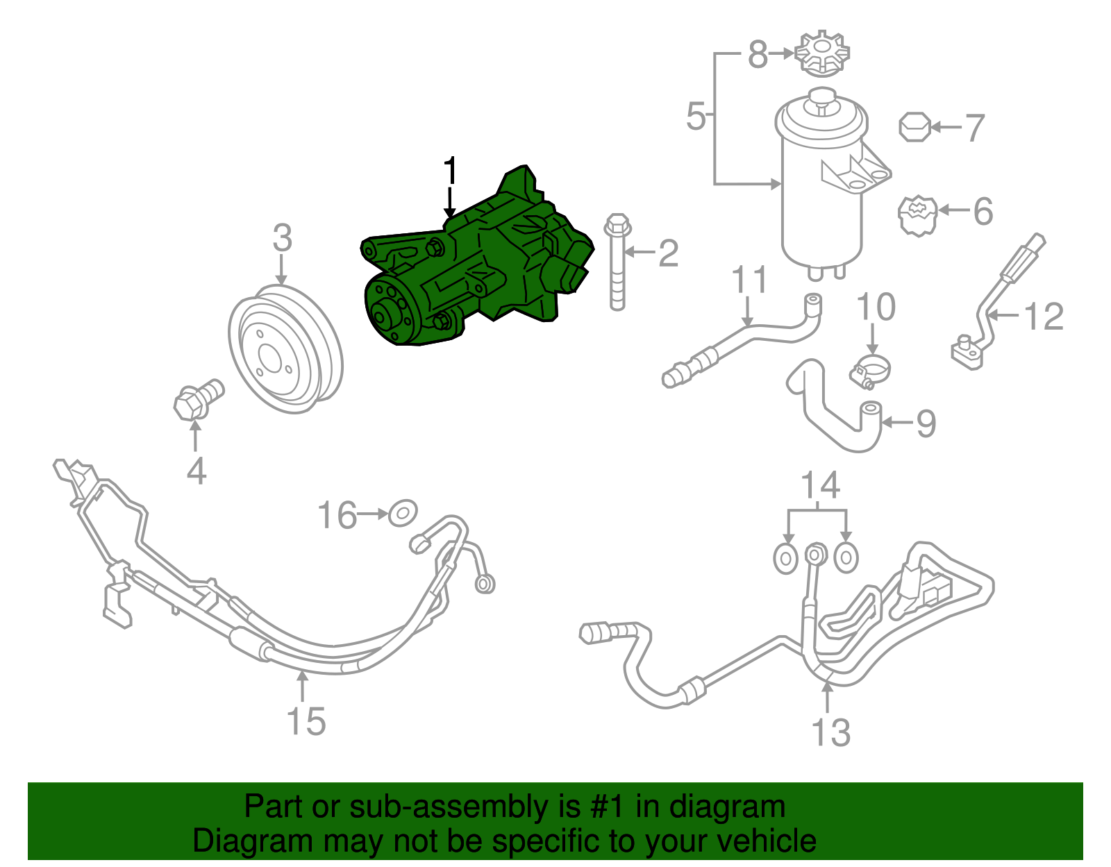32416796453 - 2011-2014 BMW Power Steering Pump (32-41-6-796-453) | BMW ...