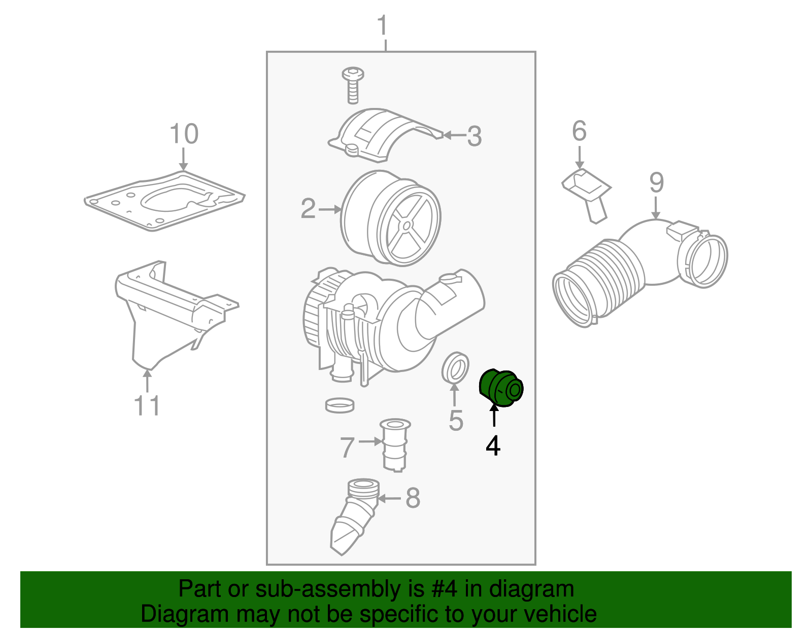 2006-2010 GM Air Cleaner Air Restriction Indicator 15207732 | Capital ...