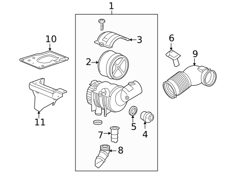Air Intake for 2007 GMC Sierra 3500 HD | GMPartsDirect.com