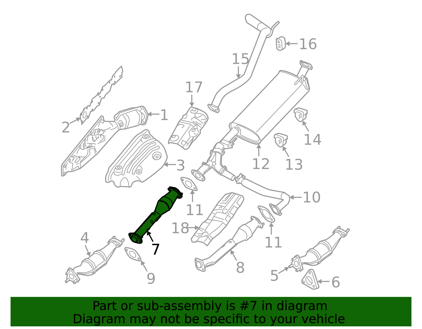 20010-ZL80A - Converter & Pipe - NissanOEMPartsDirect.com