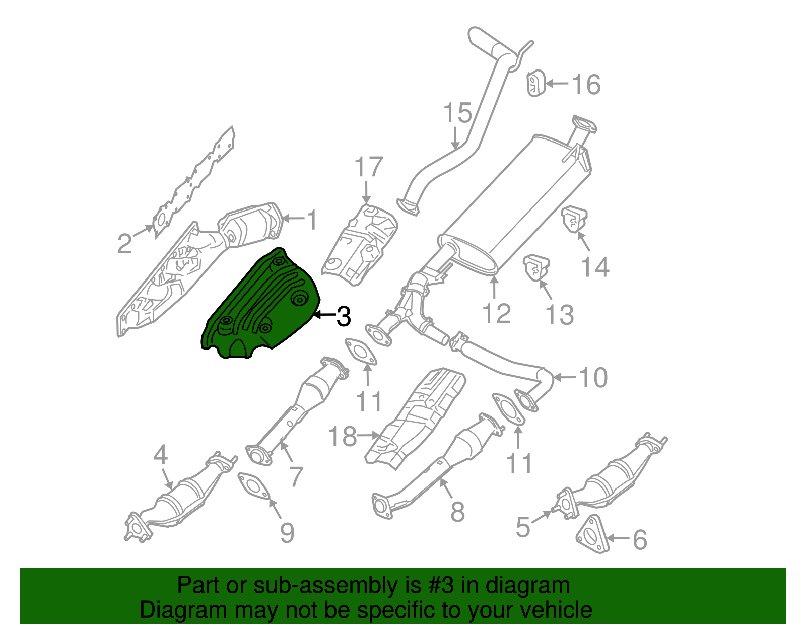 2005-2021 Nissan Manifold Cover - Driver's Side (LH) 16590-EA210 ...