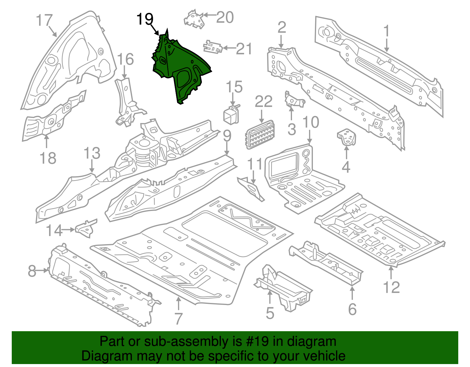 41007493948 - 2018-2024 BMW X3 Rear Extension (41-00-7-493-948) | BMW ...