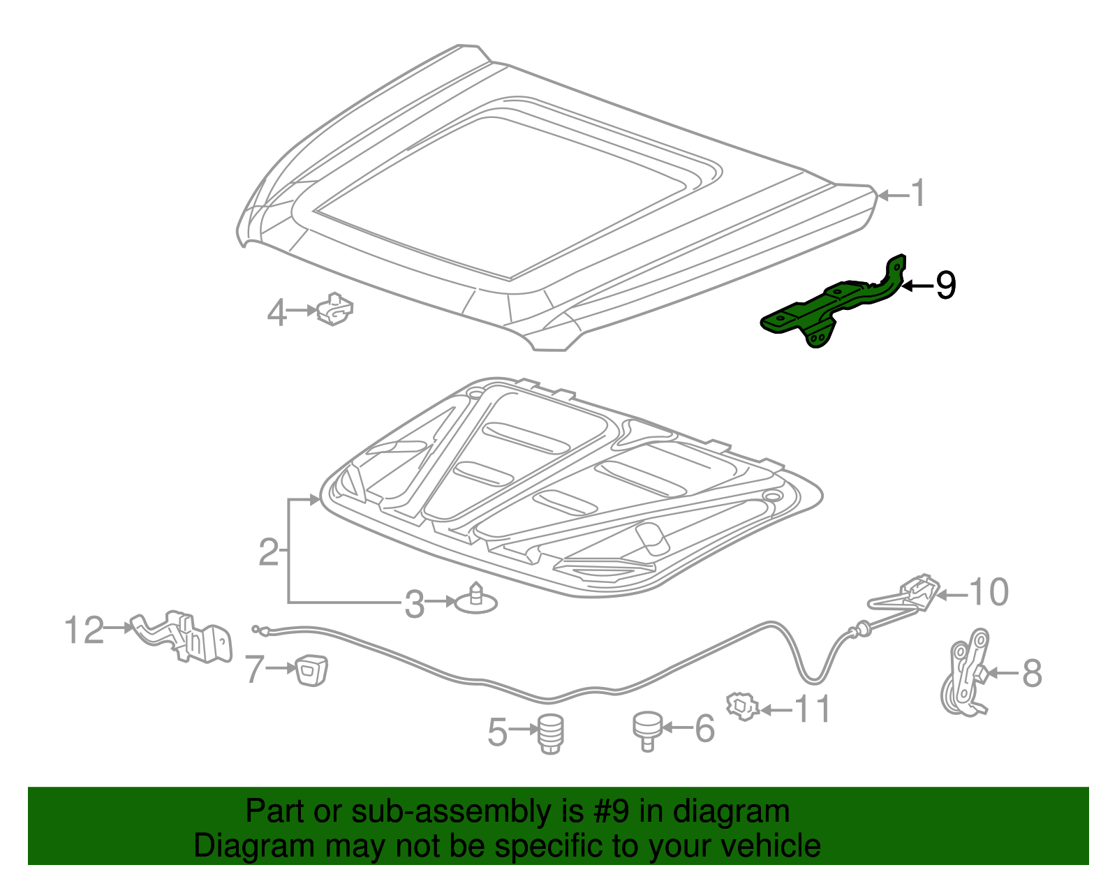 22914277 - Passenger Side Hood Hinge 2015-2020 GM | Gateway Buick GMC Parts