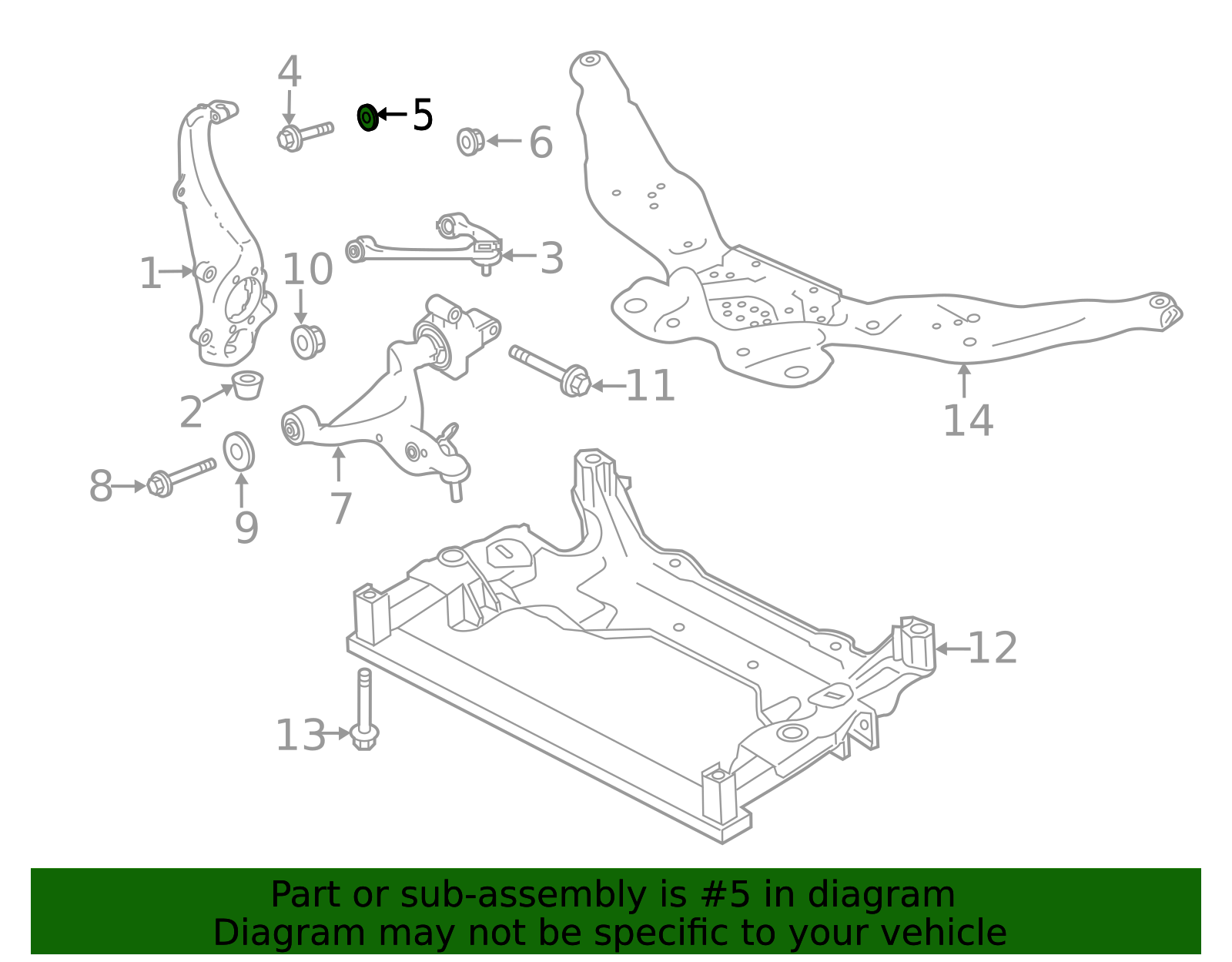 2003-2024 Infiniti Upper Control Arm Stopper 55044AL501 | Faulkner ...
