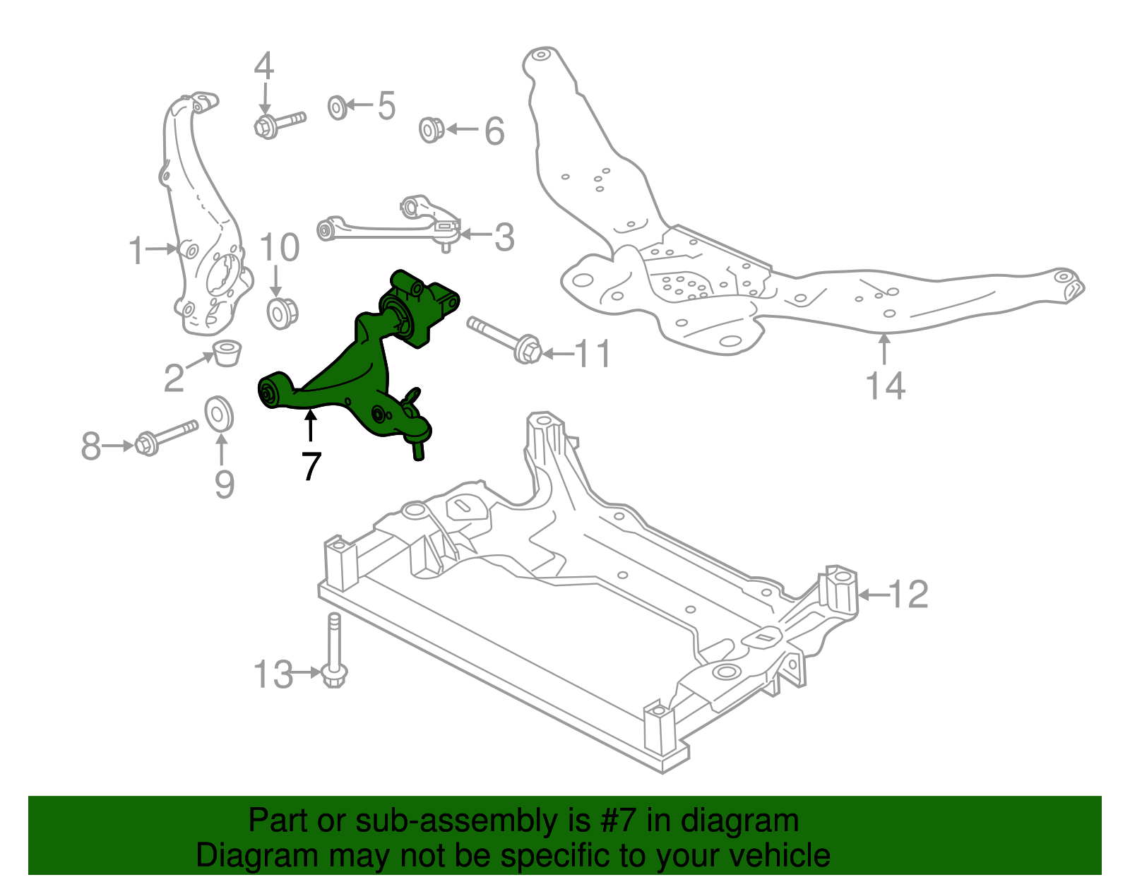 2014-2020 Infiniti Lower Control Arm 54501-4GE0B | Infiniti Parts Online