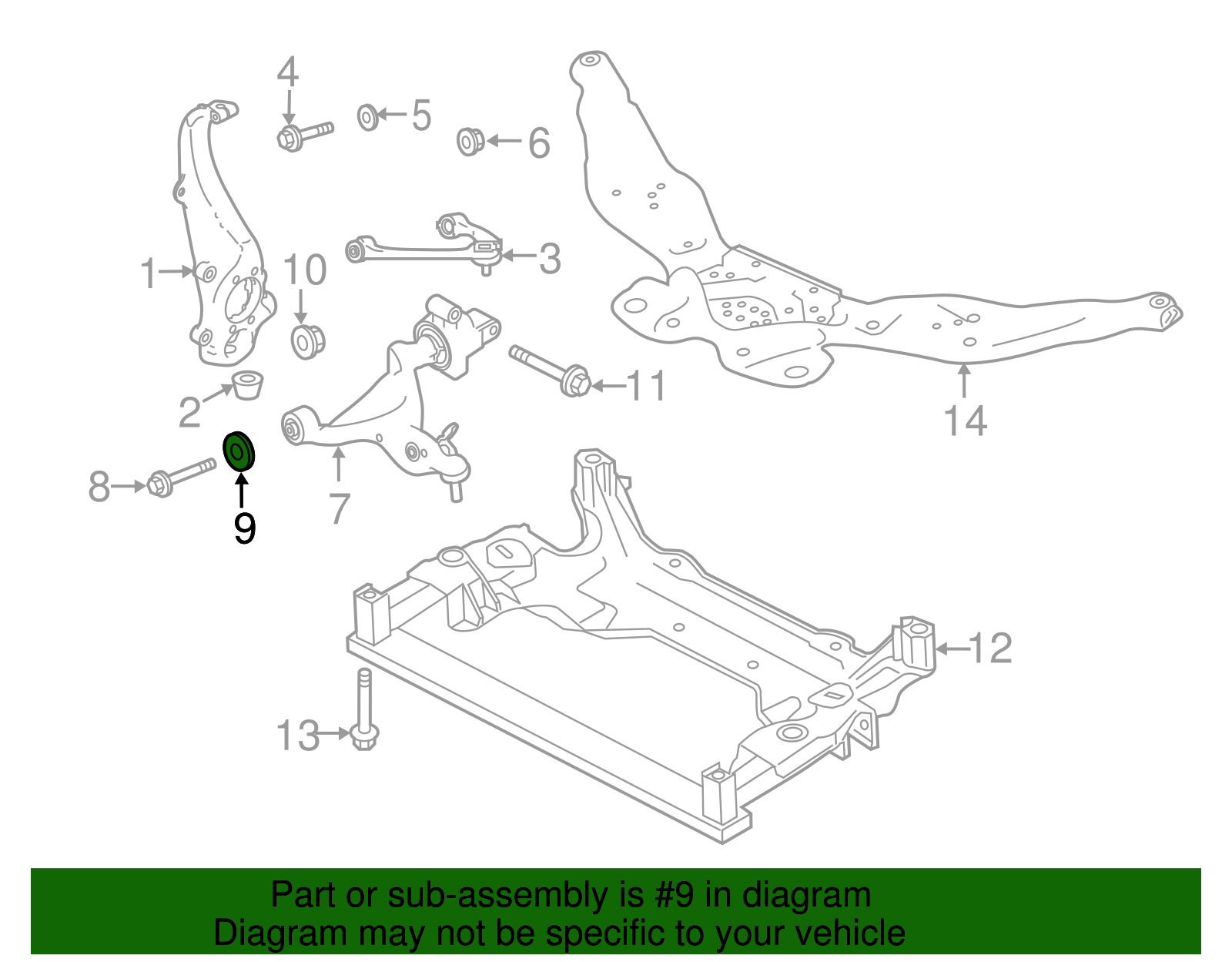 55044-1CA0B - High-Quality Lower Control Arm Stopper for 2014-2020 ...