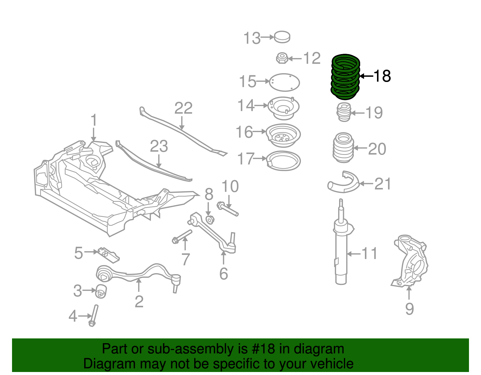 2006-2013 BMW Coil Spring 31-33-6-767-368 | BMW OEM Parts