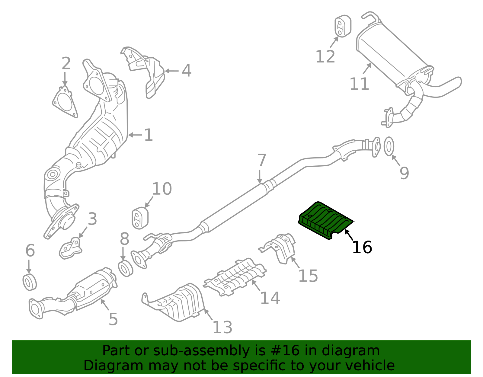 2011-2017 Nissan Juke Exhaust Heat Shield 74772-1KD0A | OEM Parts Online