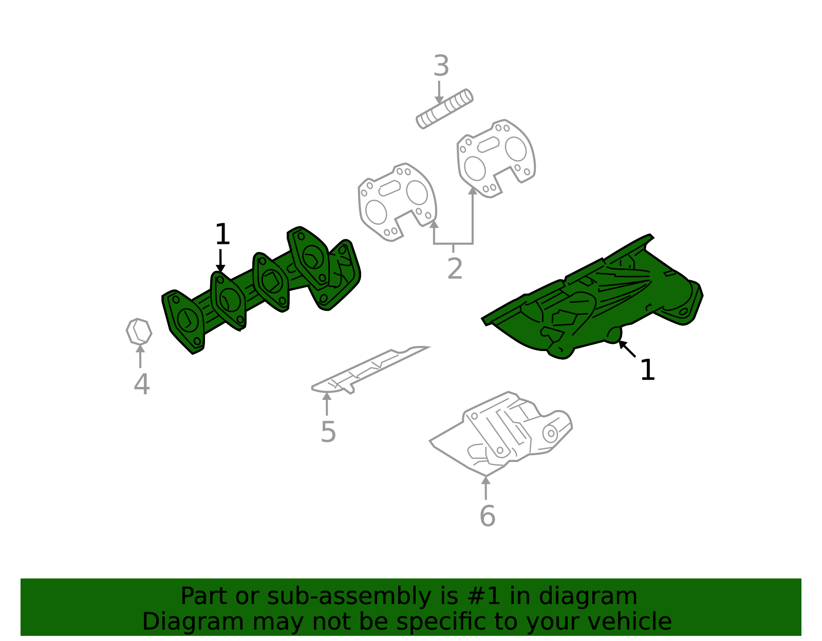 2007-2014 Ford Exhaust Manifold 9L3Z-9K494-A | OEM Parts Online