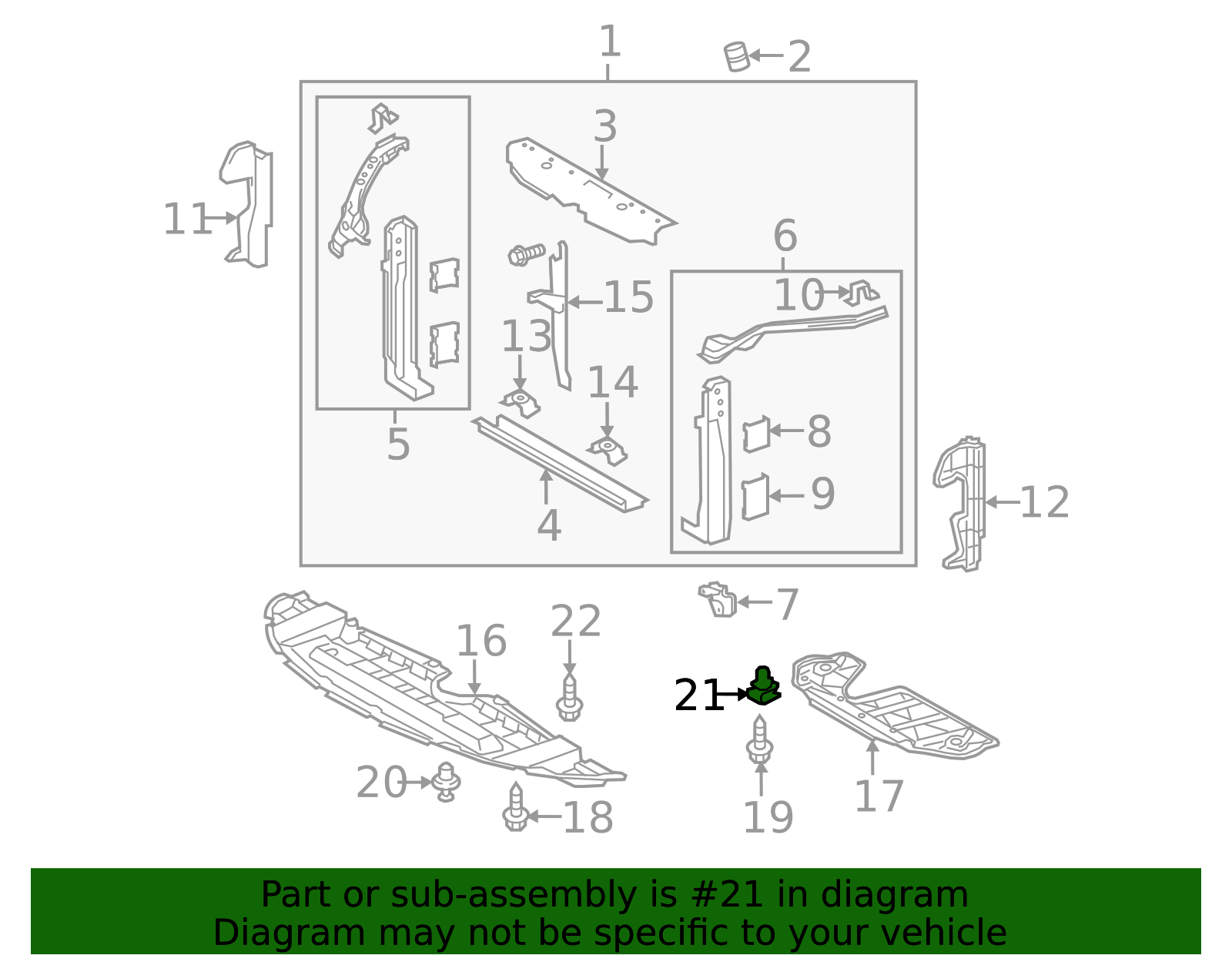 51455-0E010 - Radiator Support Splash Shield Seal - 2006-2020 Toyota ...