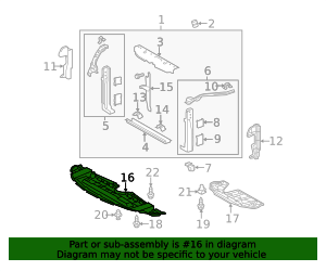 Genuine Official Toyota Radiator Support Splash Shield part# 51441 ...