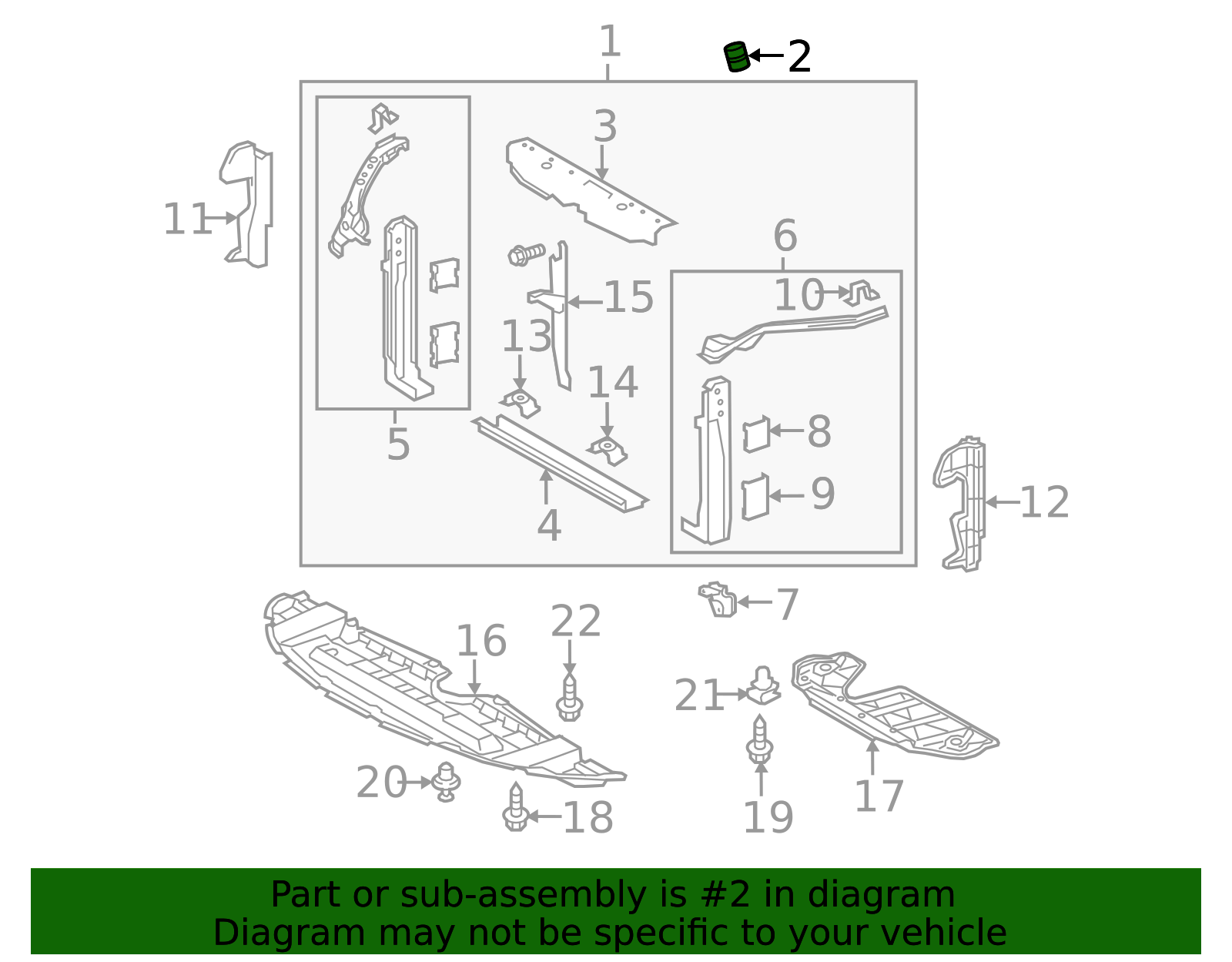 1989-2024 Toyota Hood Stop Buffer (Front) 90541-15004 | OEM Parts Online
